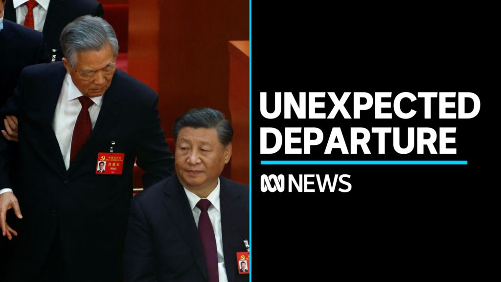 Why was China's former president escorted out of party congress? - ABC News