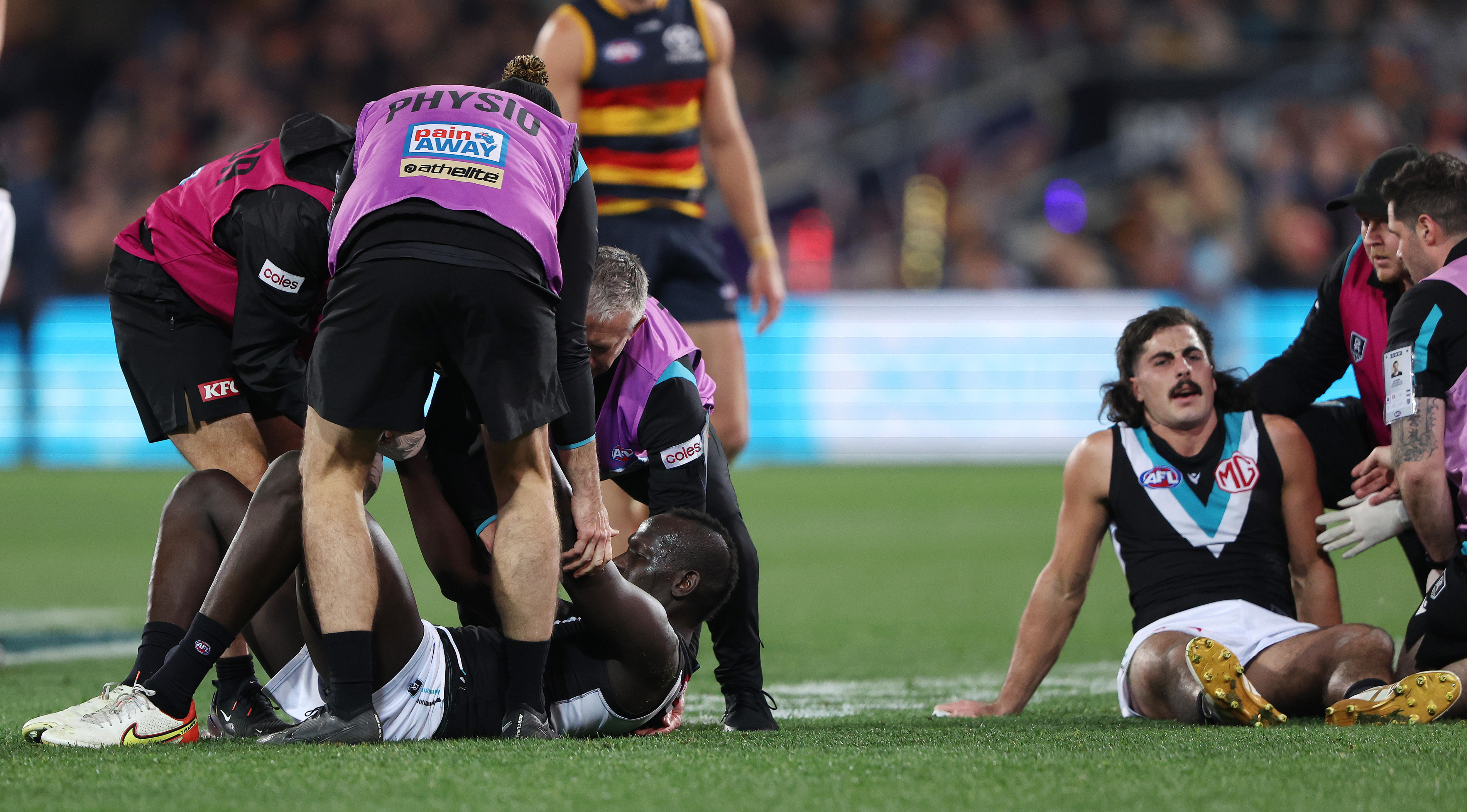 Port Adelaide defend doctor's decision after sickening head clash ...