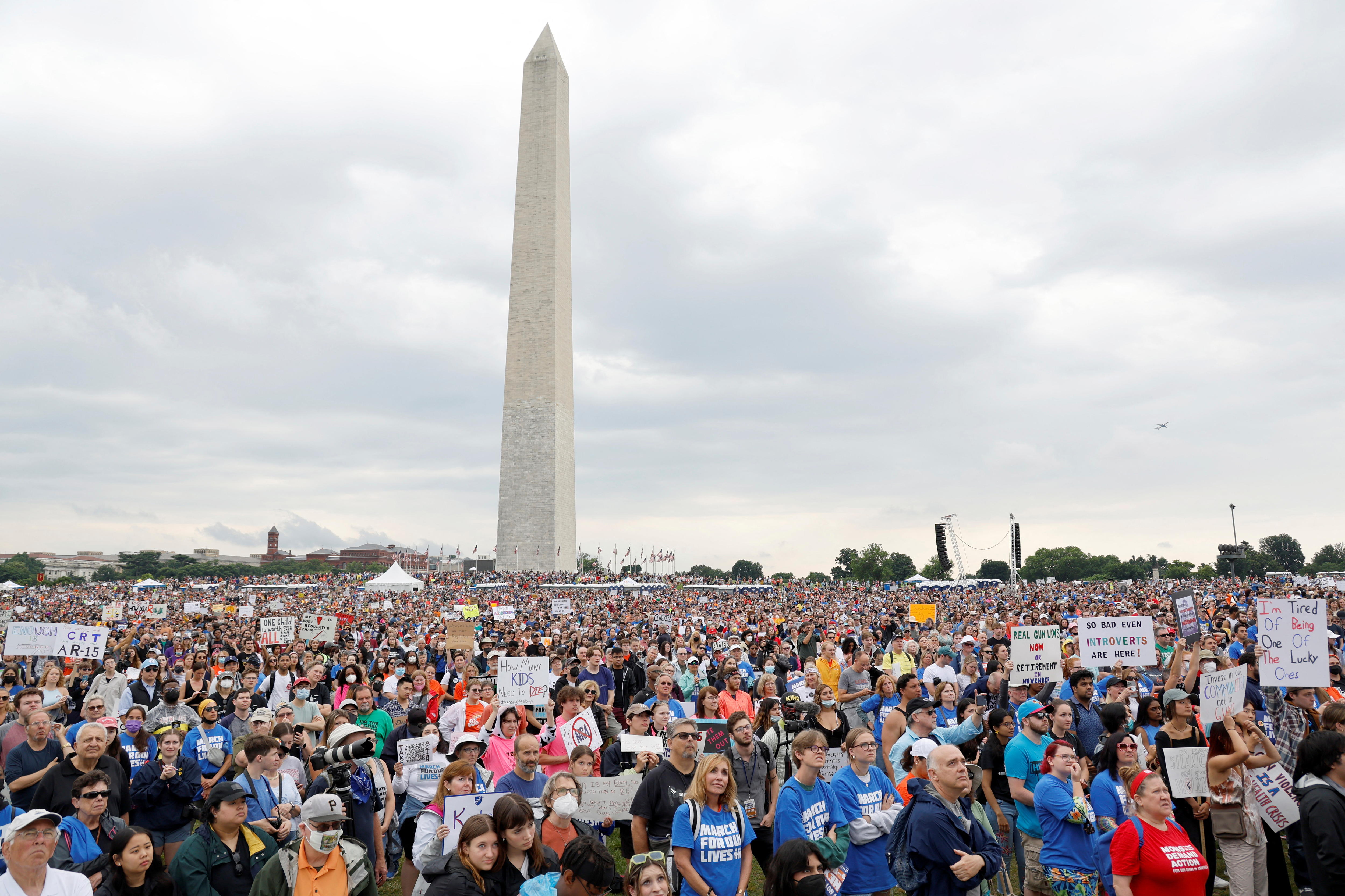 Thousands rally in Washington DC and across US, calling for stricter ...