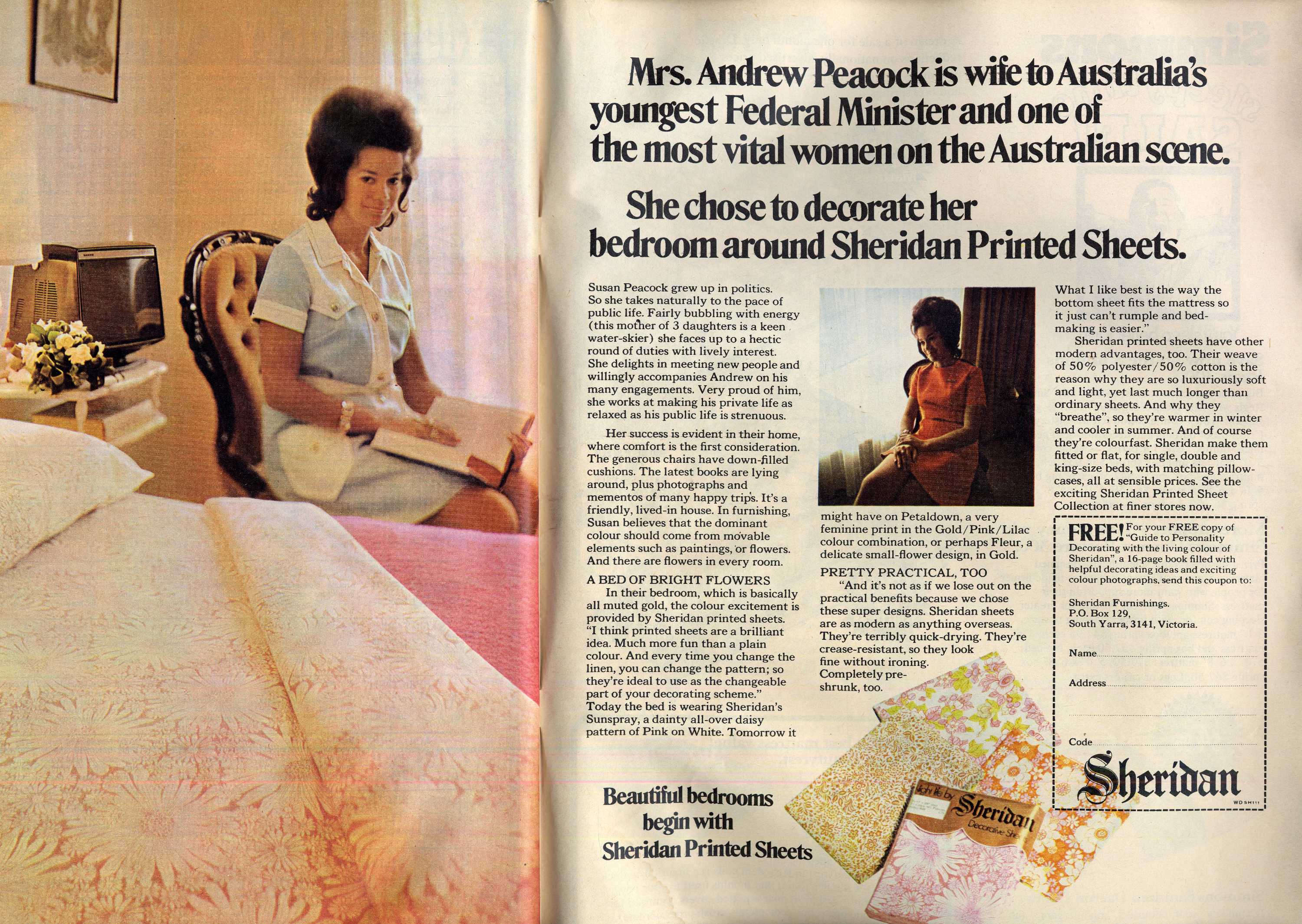 Lady Susan Renouf reflects on ad that almost brought Andrew Peacock's ...