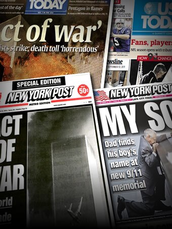 Then and now: September 11 front pages - ABC News