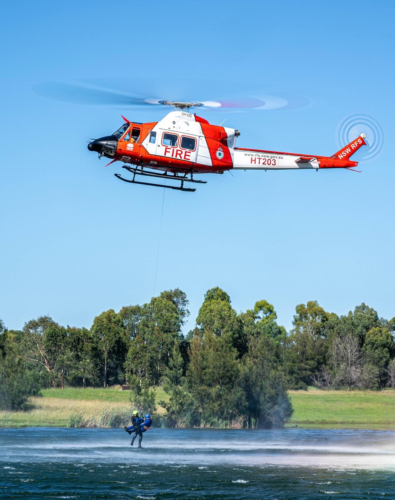 Promised RFS chopper arrives briefly in Coffs Harbour before heading to ...
