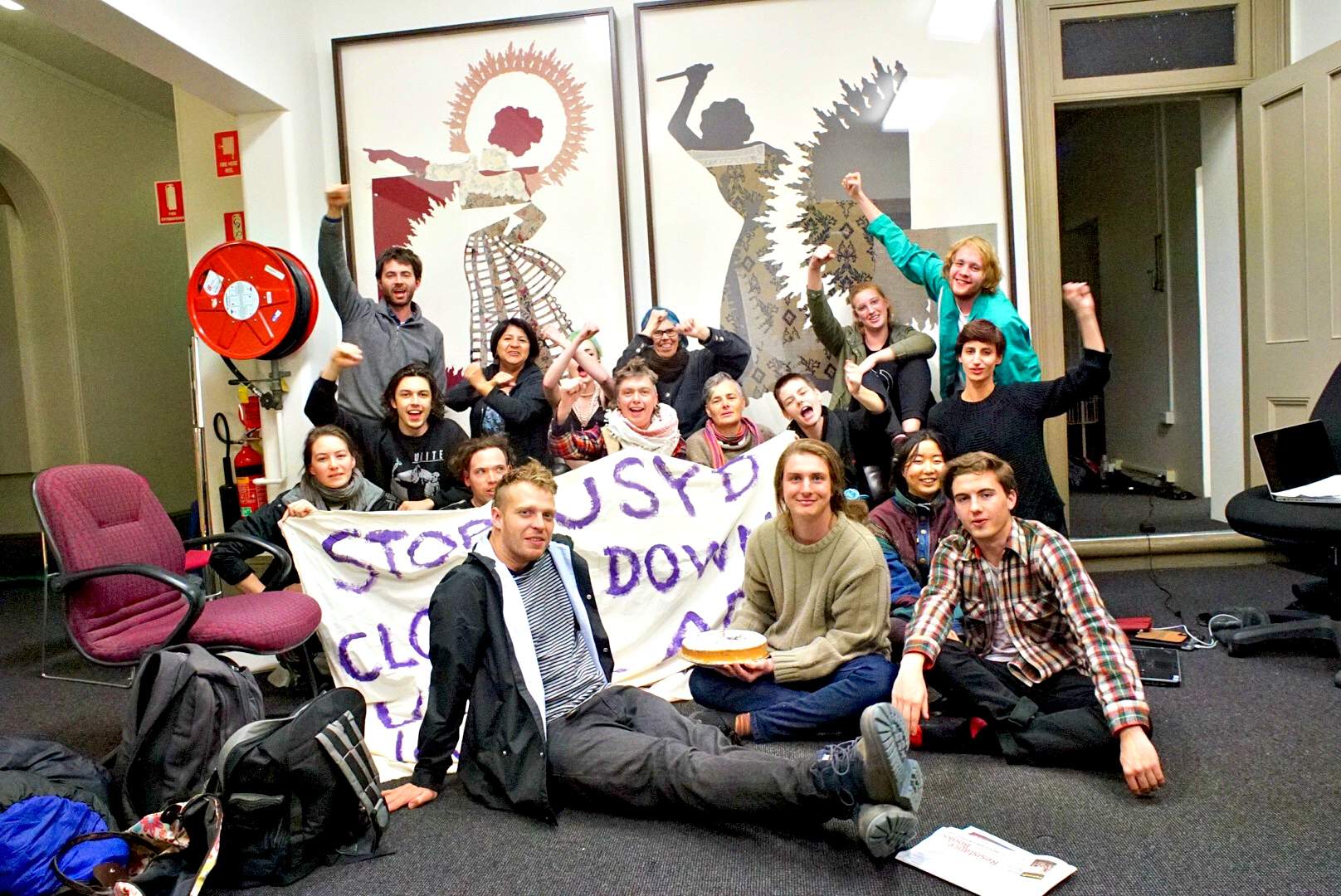 Inside the Sydney College of the Arts protest lock-in - triple j