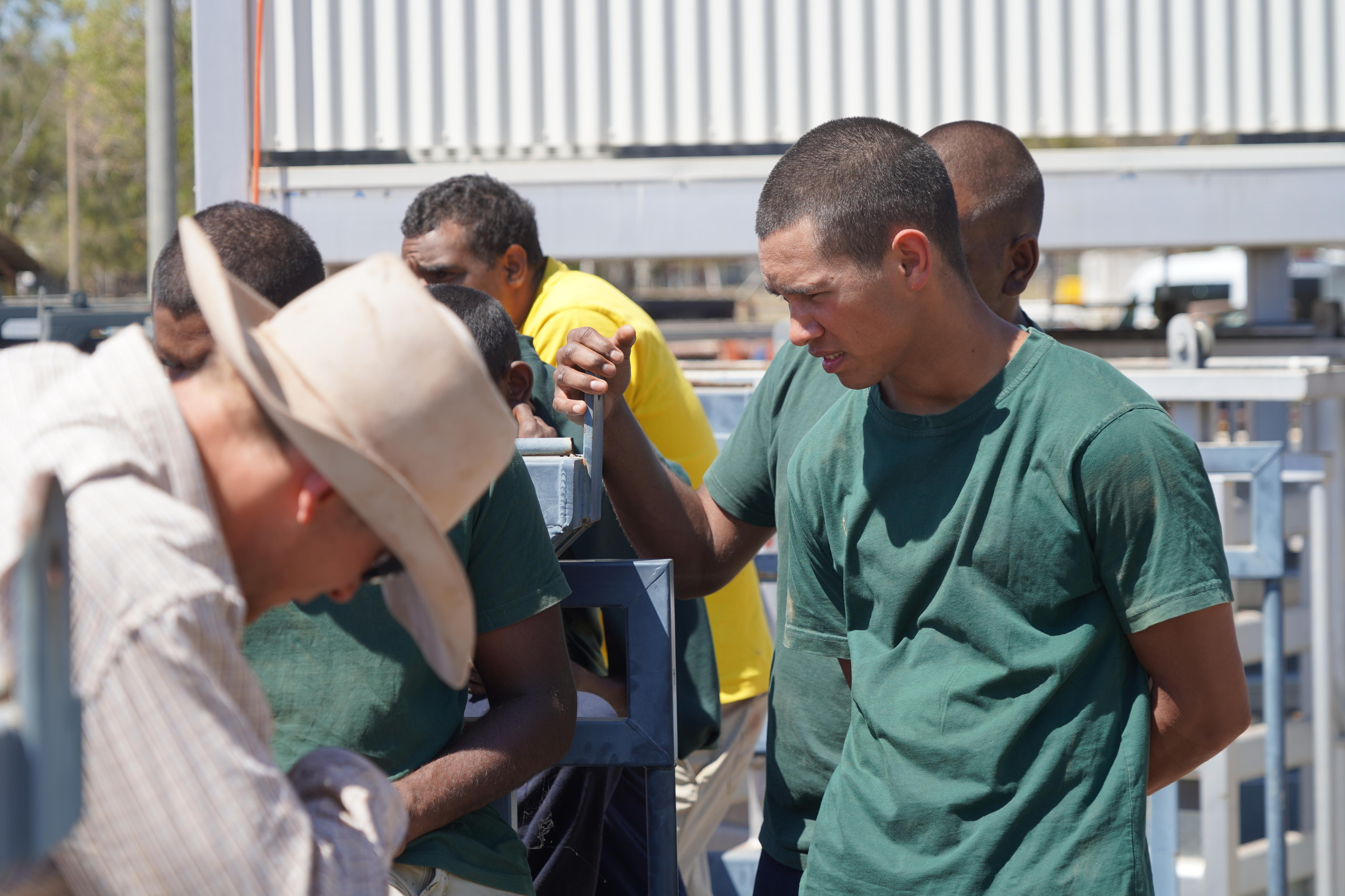 Alice Springs Correctional Centre inmates train as rodeo bull riders to ...