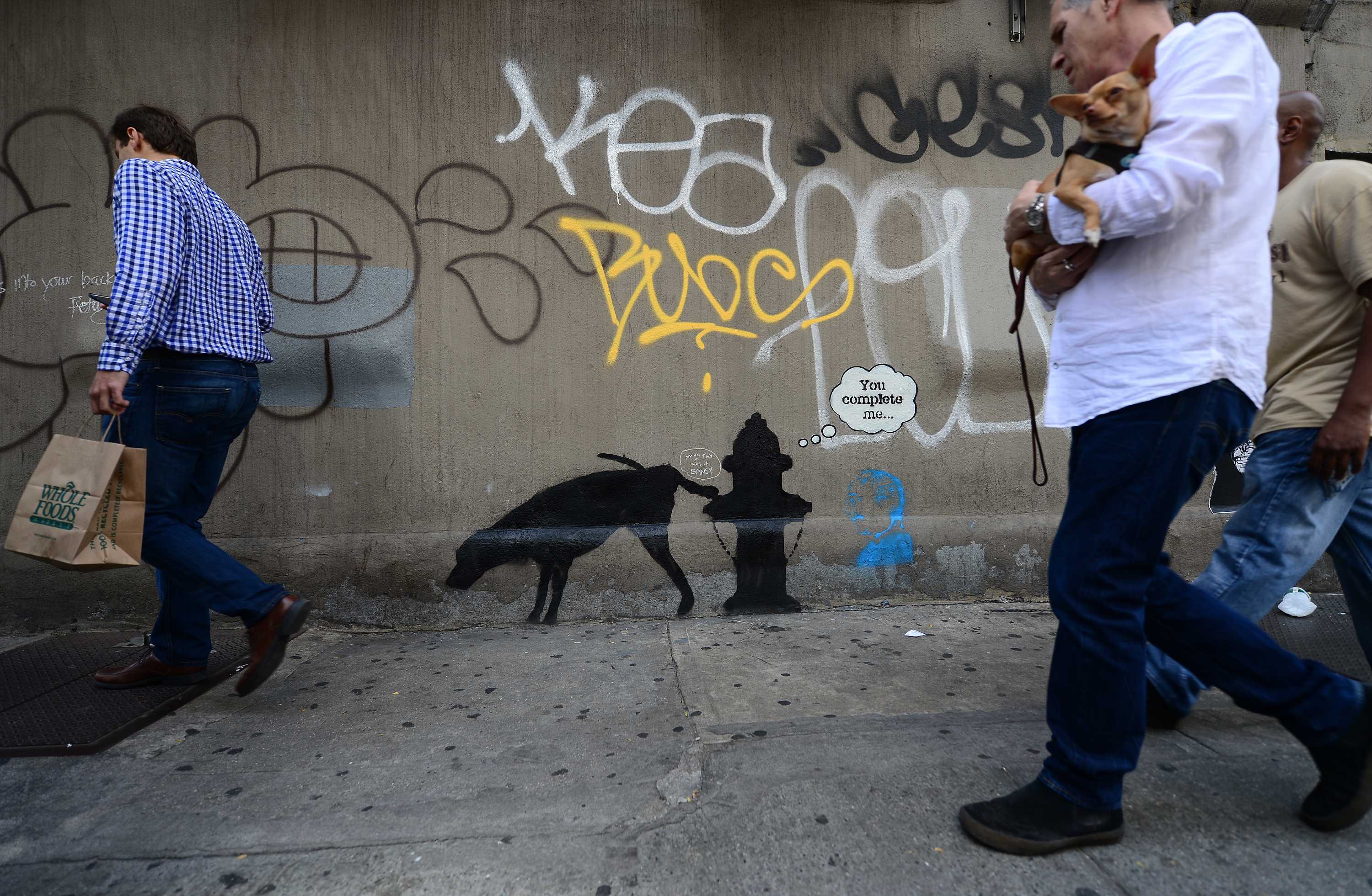 Street artist Banksy sets New York on the chase with month-long outdoor ...