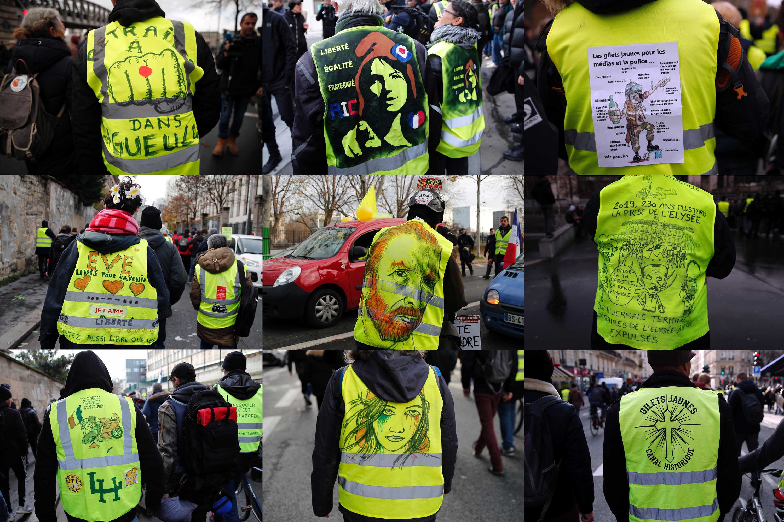 Tensions flare in Paris as yellow vests join French retirement protests ...