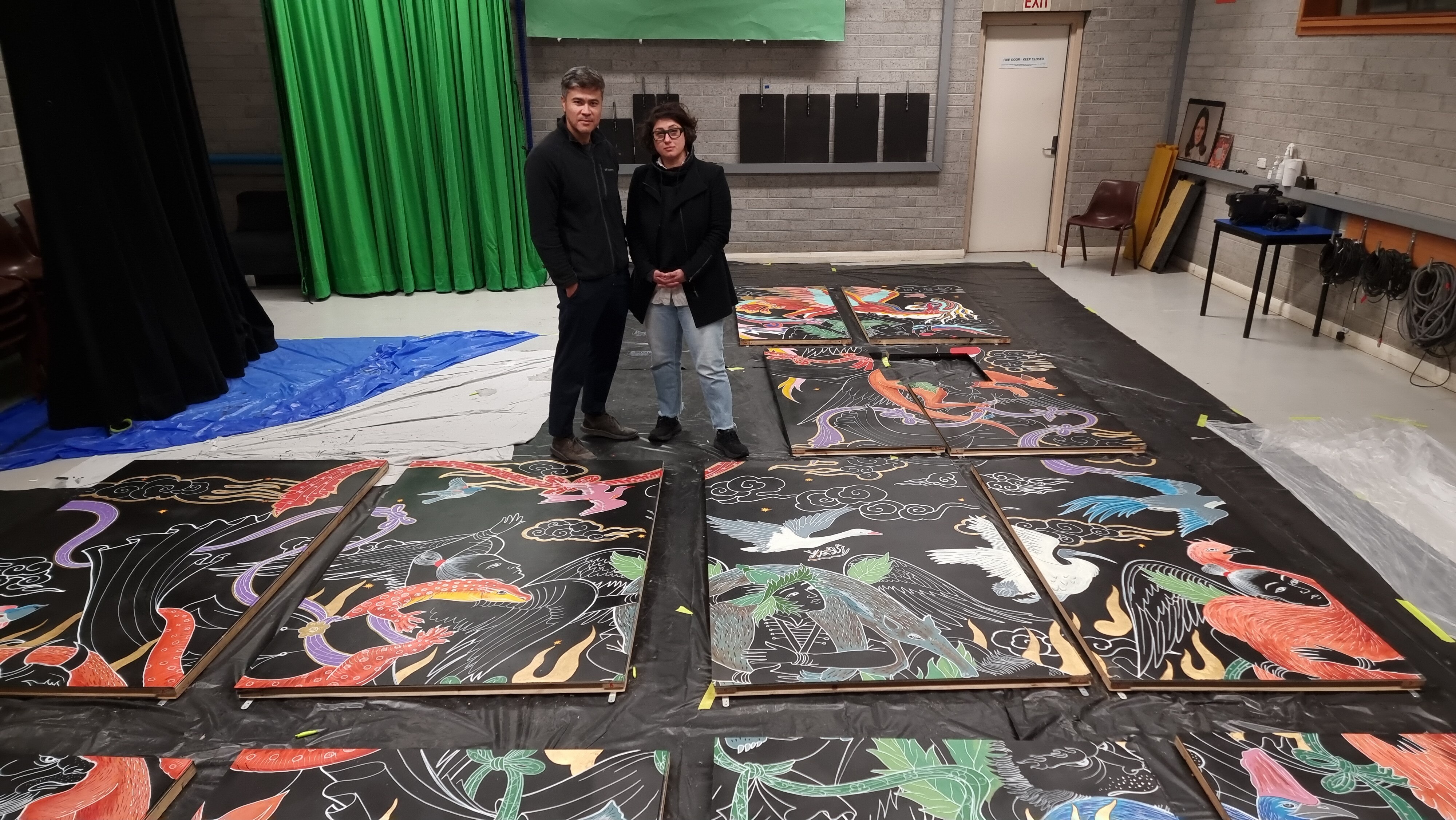 World Refugee Day Mural unveiled at the University of Canberra. - ABC ...