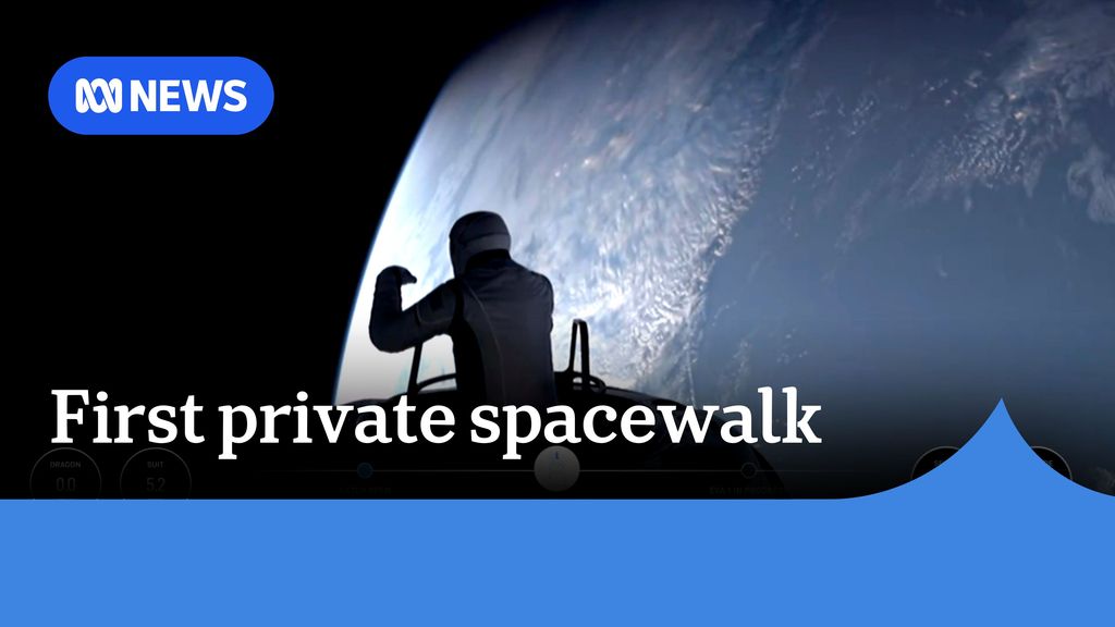 Billionaire steps out of SpaceX capsule for first private spacewalk ...