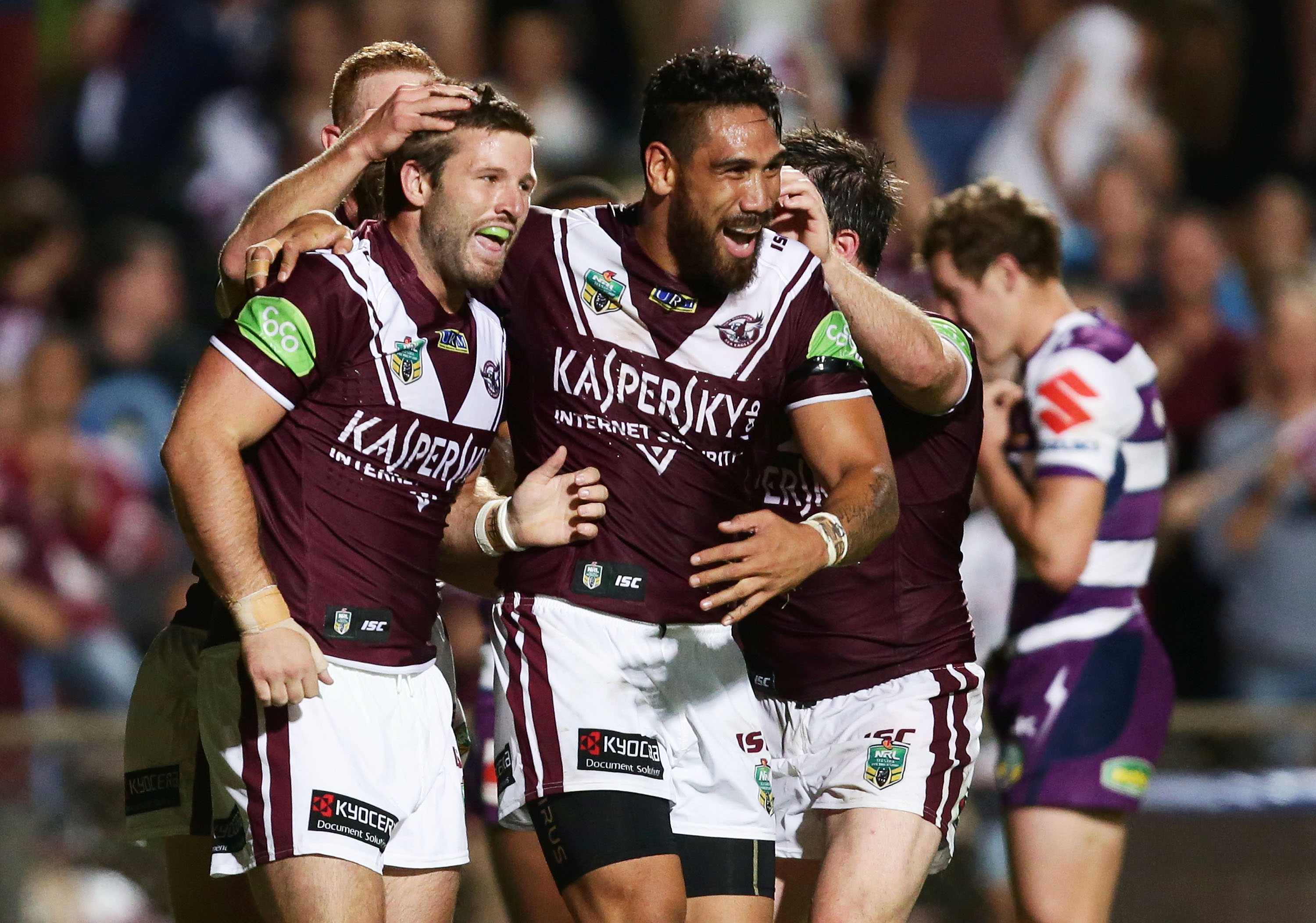 Manly Sea Eagles score 24-22 win over Melbourne Storm at Brookvale Oval ...