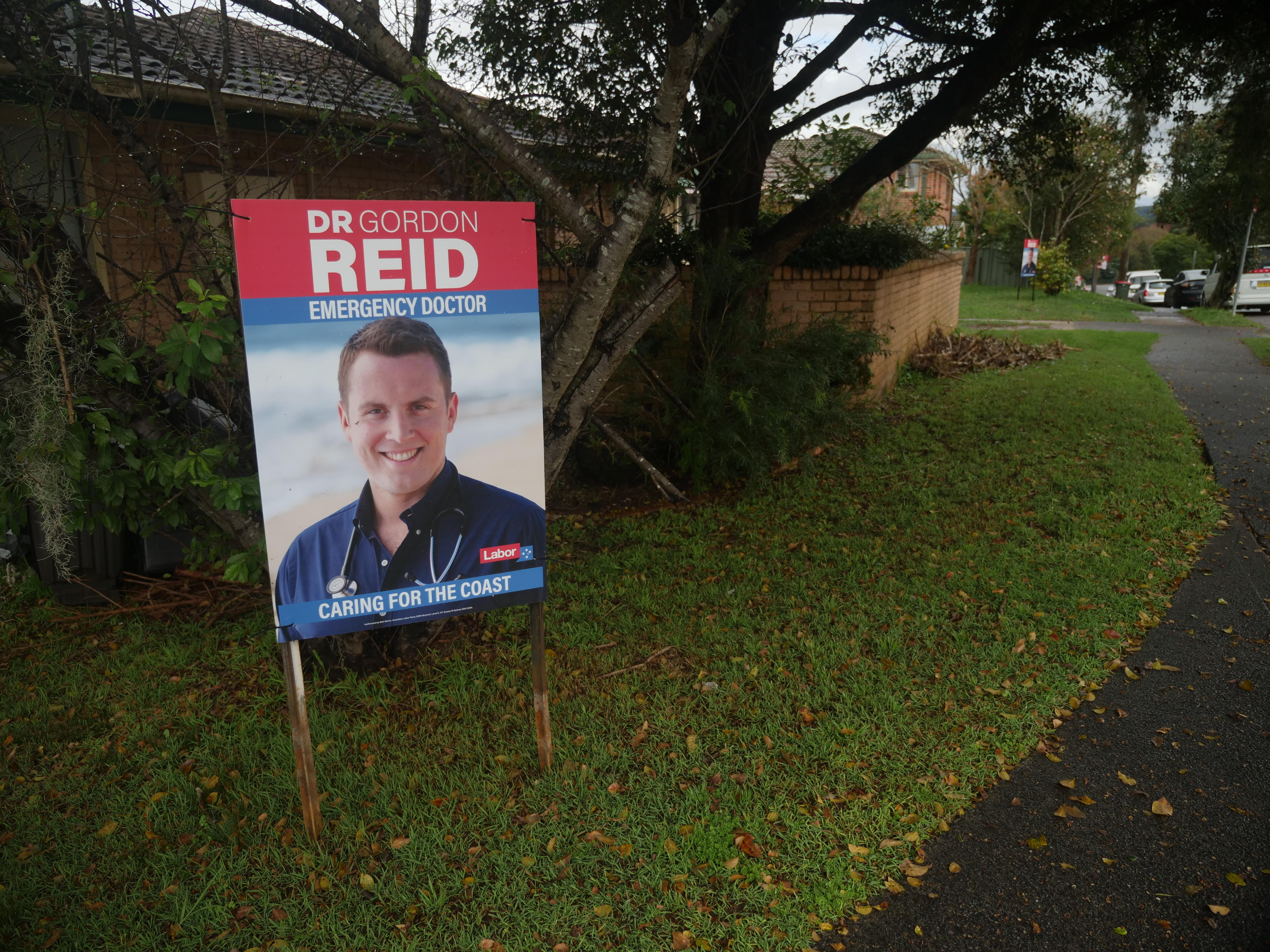 Robertson election results in Wiradjuri emergency doctor Gordon Reid ...