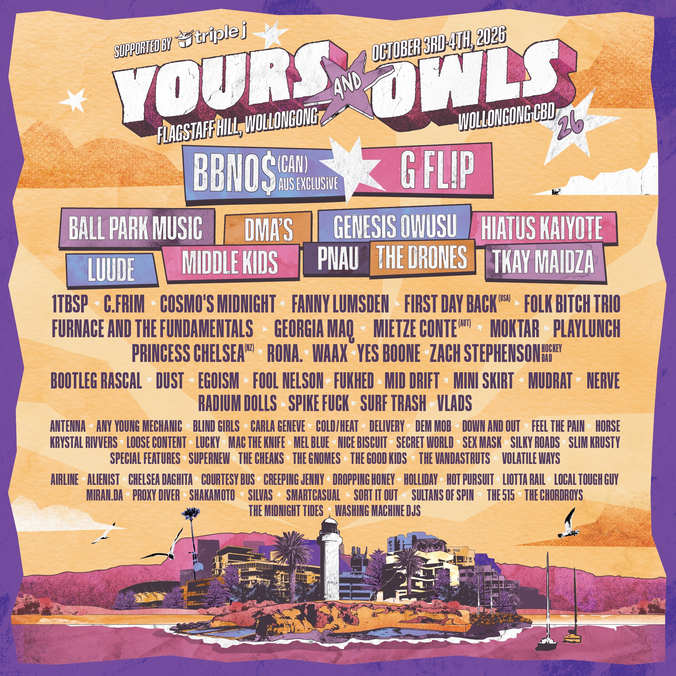 Yours & Owls reveals bumper line-up for two day bash in Wollongong ...