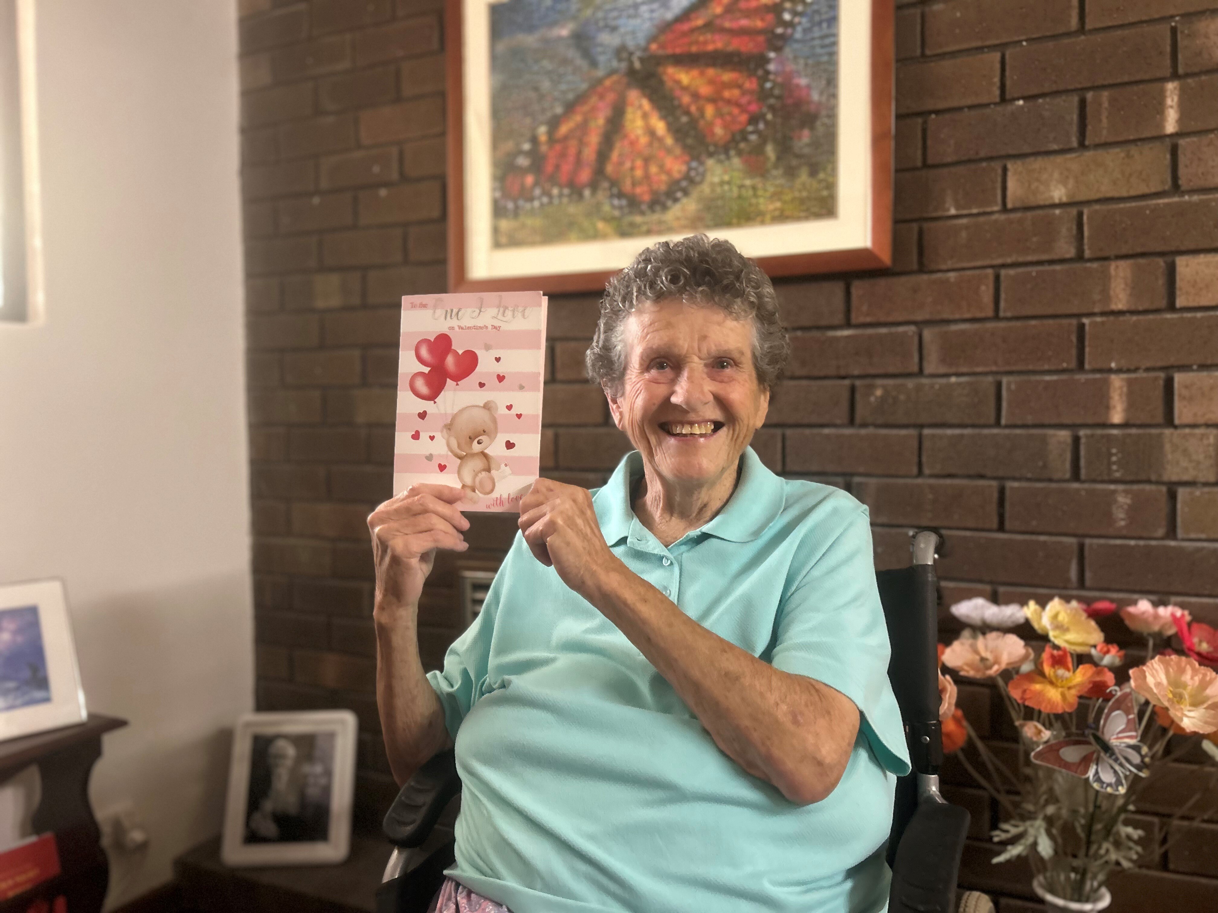 Love is in the air! Eileen from Seaford receives her very first ...
