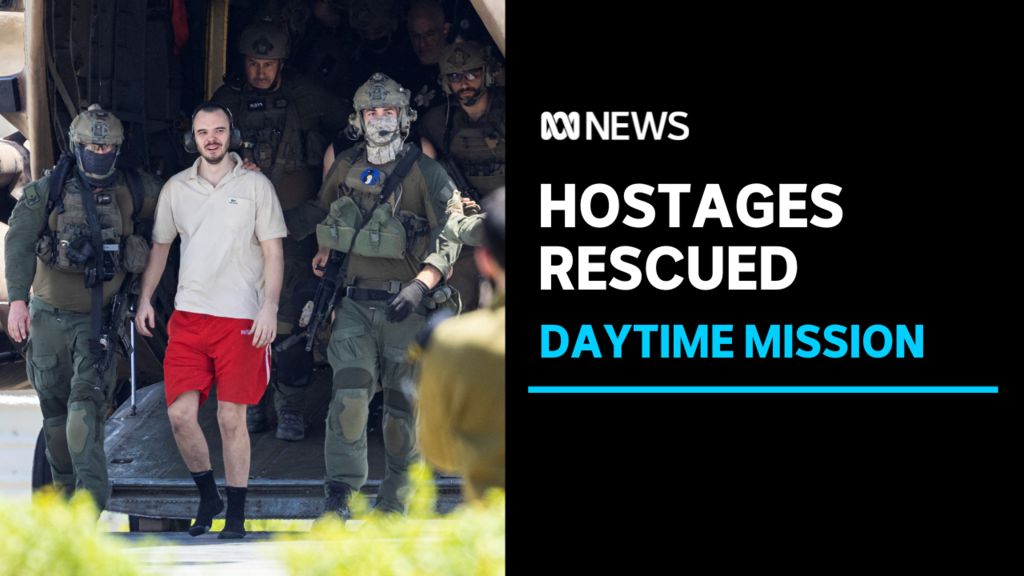 Four Israeli hostages retrieved alive from Gaza amid civilian ...