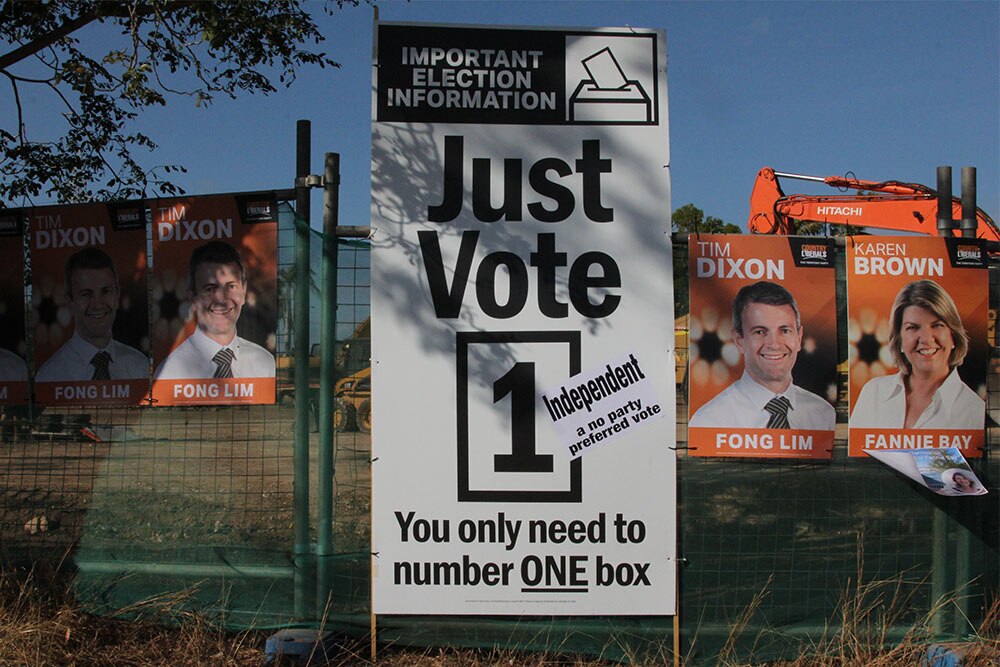 NT election: CLP-authorised 'just vote 1' signs unlikely to help party ...
