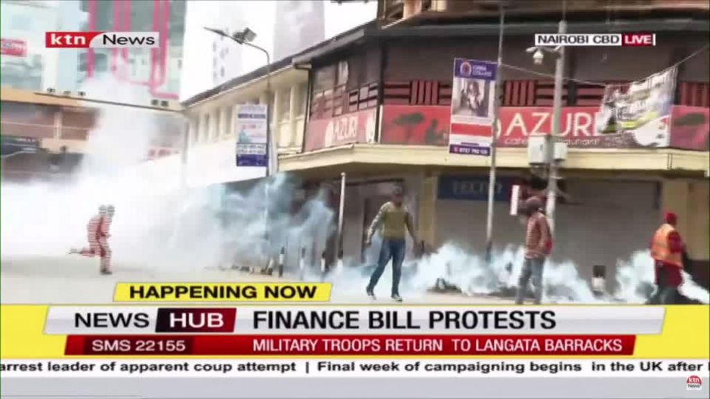 Kenya police fire teargas as anti-government protests flare up in ...
