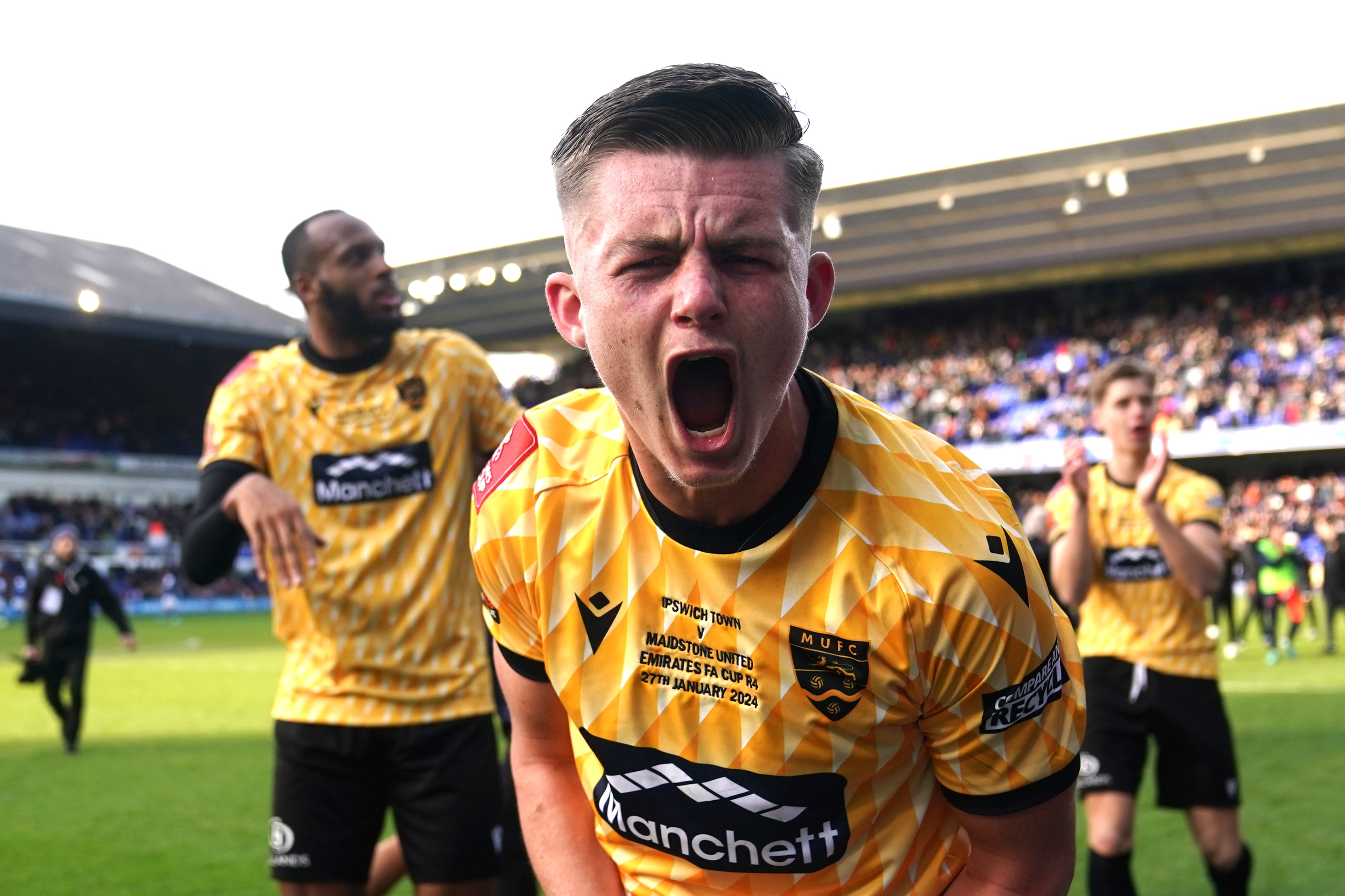 FA Cup minnows Maidstone United stuns Ipswich with 2-1 victory to move ...