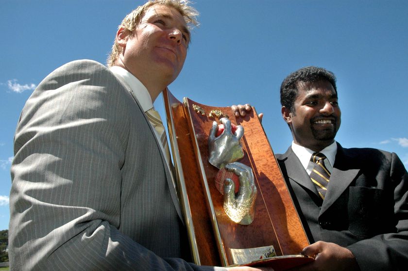 Warne-Muralidaran Trophy unveiled - ABC News