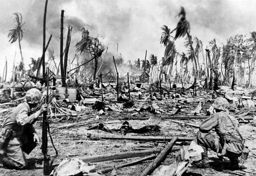 Waves unearth remains of WWII Japanese soldiers in Pacific's Marshall ...