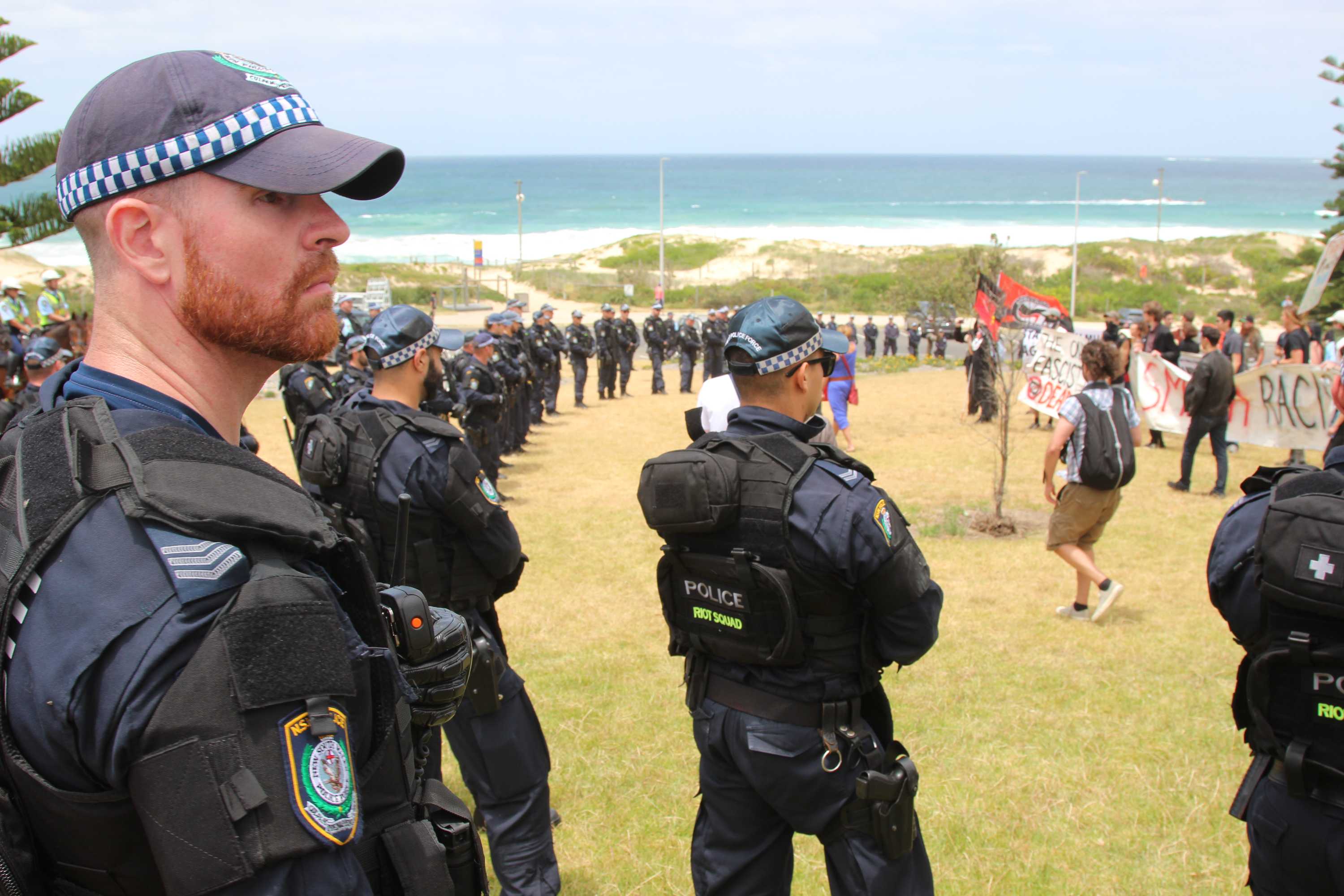 Behind the lines at Cronulla riots memorial protest - triple j