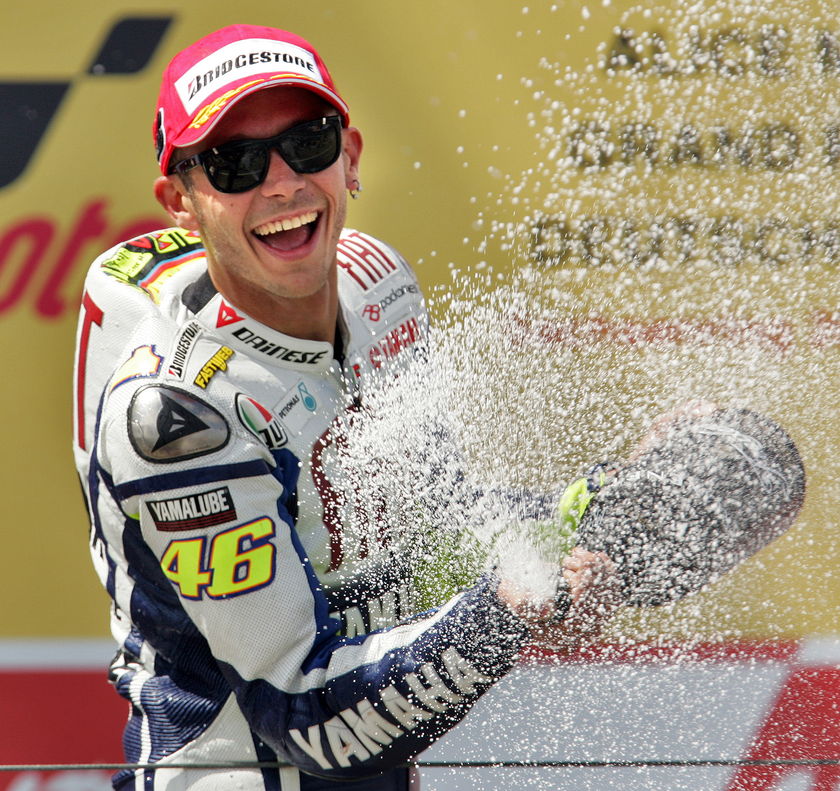 Rossi grabs tight win at German MotoGP - ABC News
