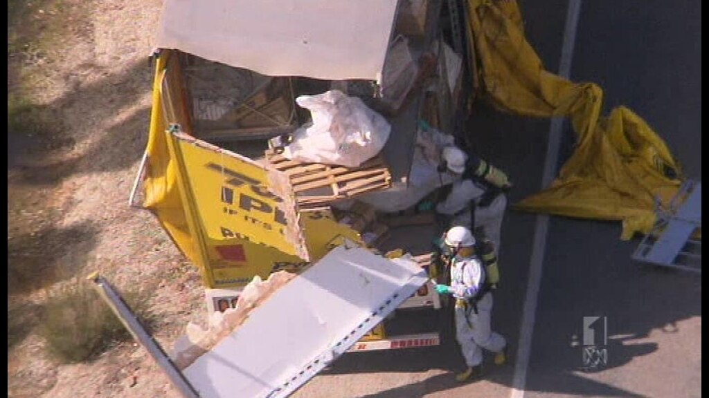 Radioactive load secured after truck crash - ABC News