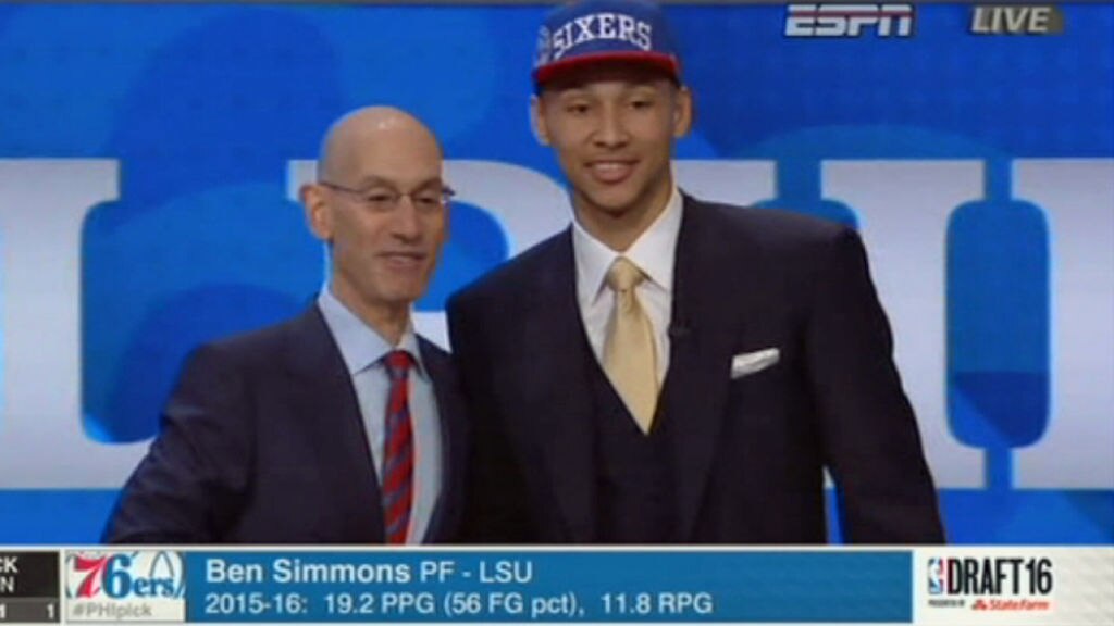 Ben Simmons taken by Philadelphia with first pick in NBA draft - ABC News