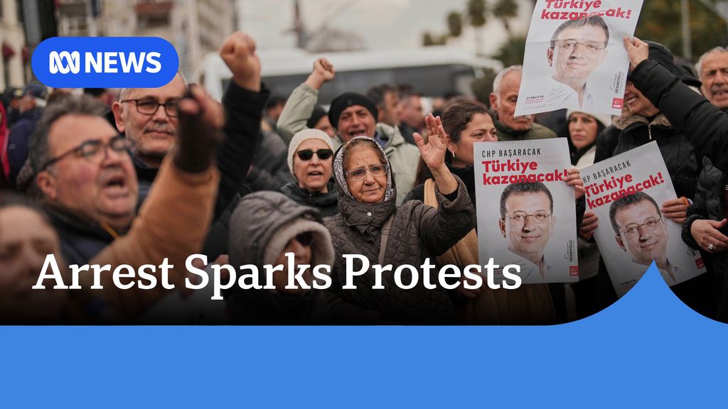 Protests break out after Turkish President Erdogan’s rival arrested ...