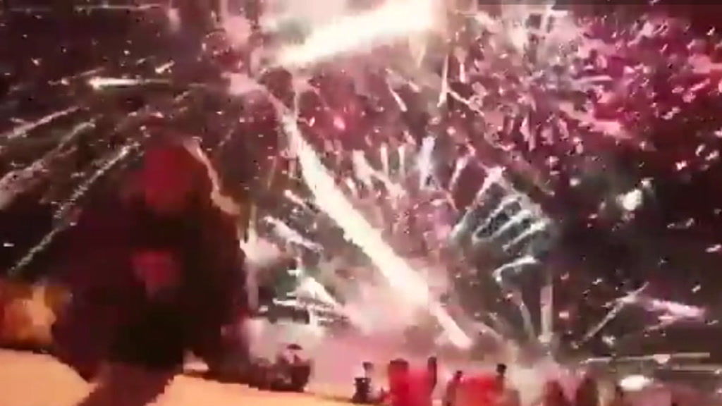 Firework malfunction at Canberra's Skyfire event - ABC News