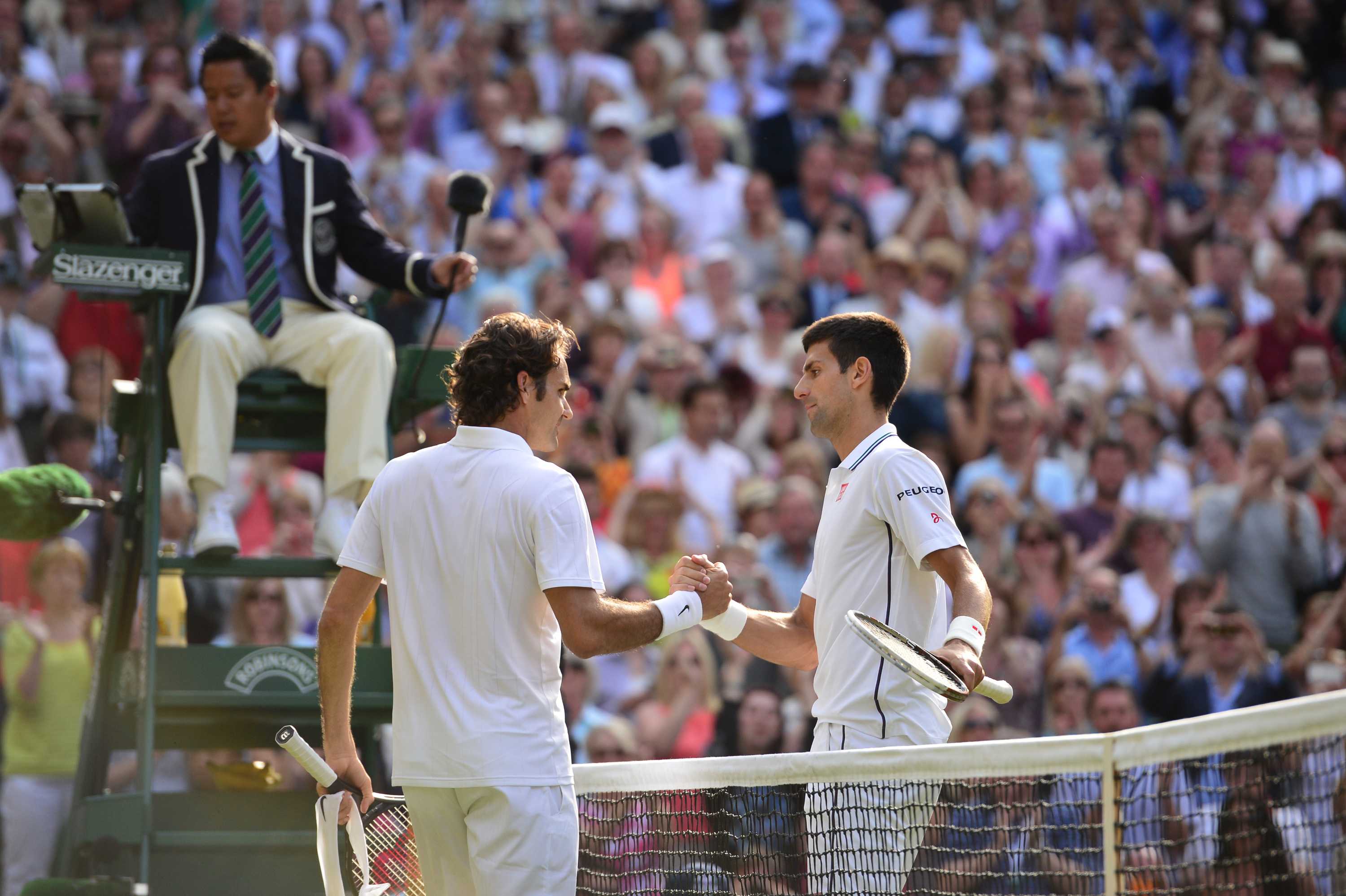 Wimbledon: Novak Djokovic beats Roger Federer in five-set spectacular ...