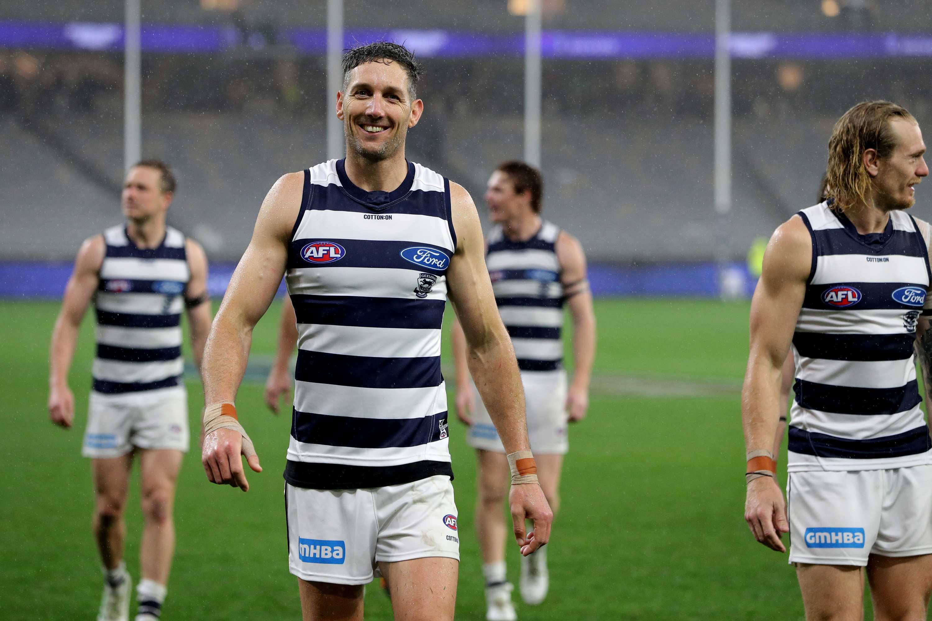 Geelong's Harry Taylor announces his retirement after Cats' AFL grand ...