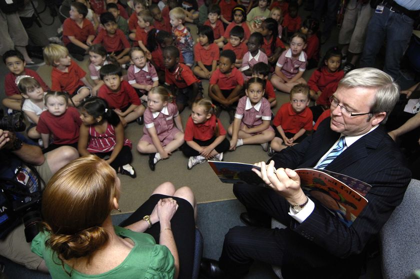 Prime Minister Kevin Rudd announces $450m funding for out-of-school ...