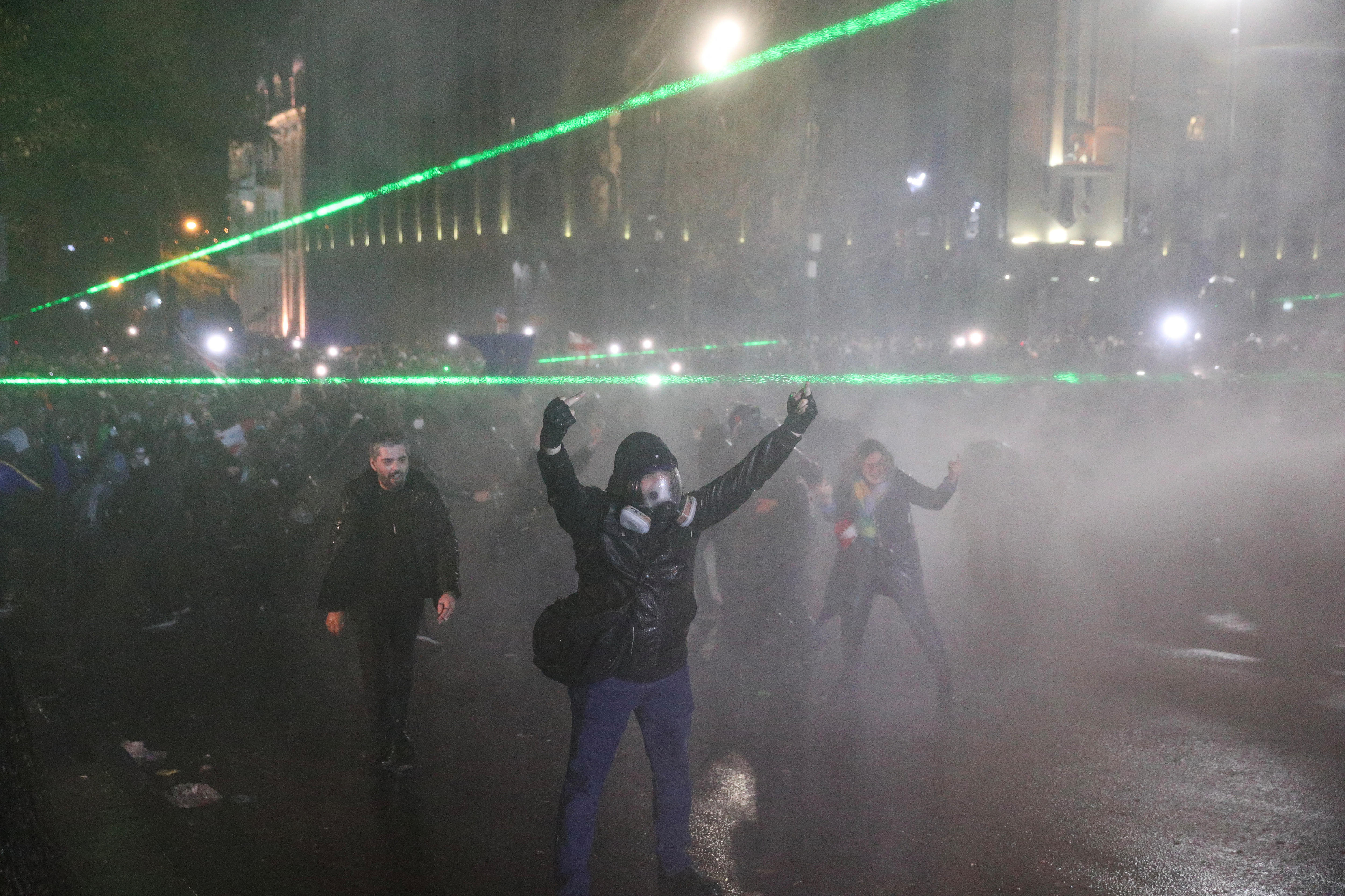Journalists injured as Georgian police clash with protesters against EU ...