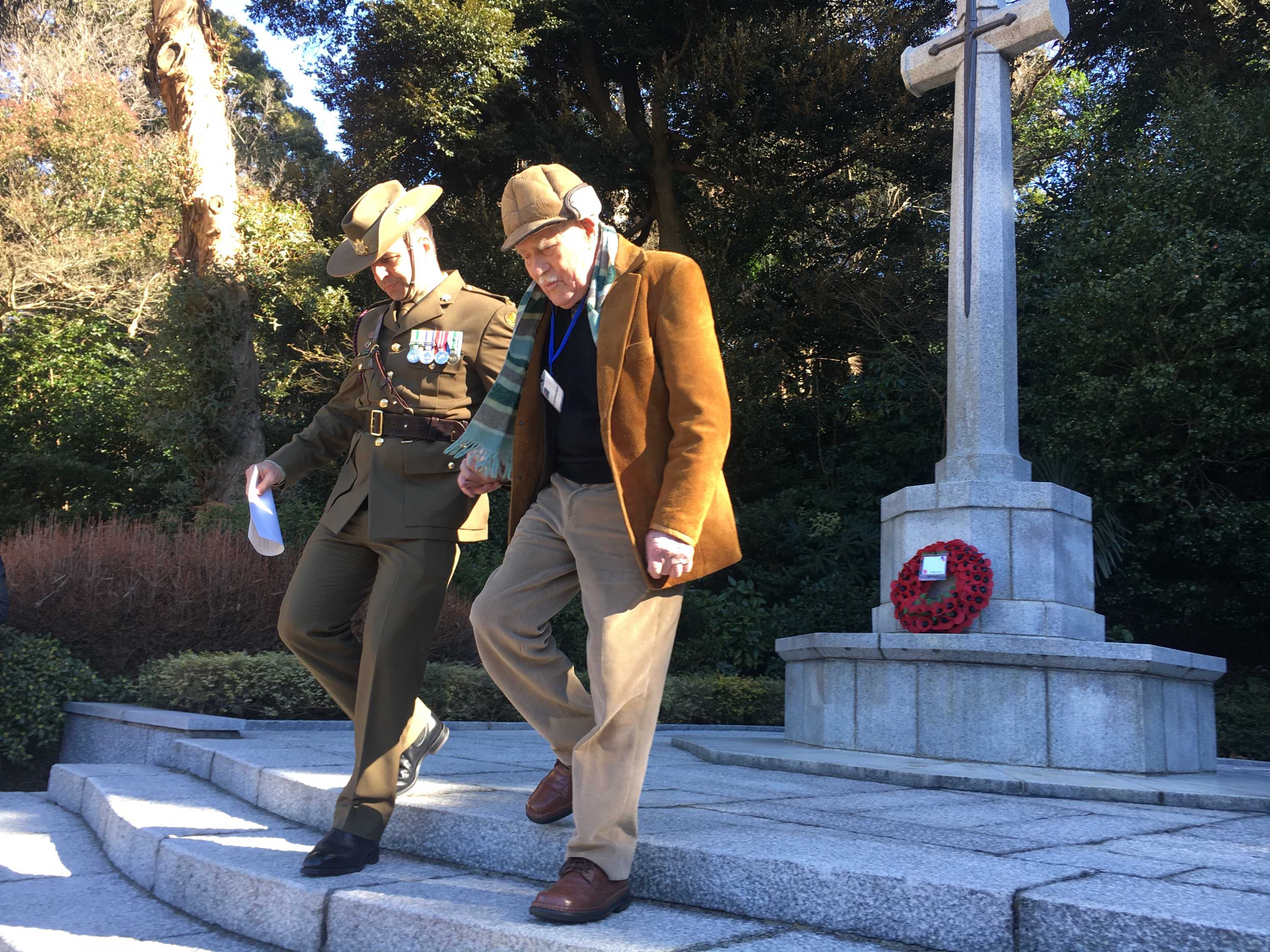 Australian WWII prisoner reconciles with Japan at Commonwealth memorial ...