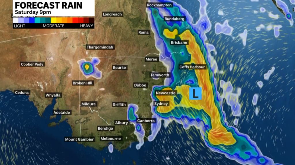 Rain forecast for the coming days - ABC News
