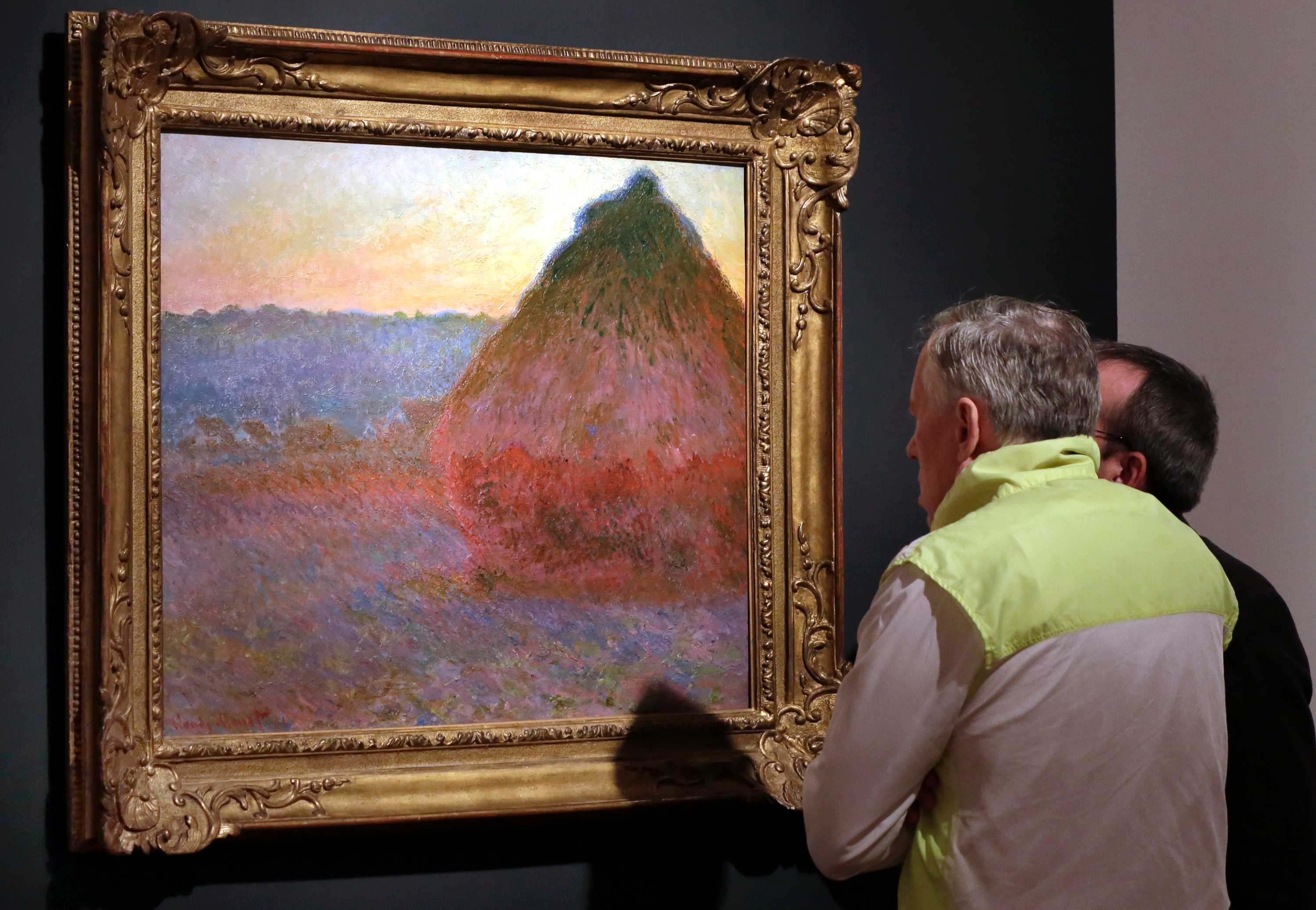 Claude Monet Grainstack painting fetches record $108.8m at auction in ...