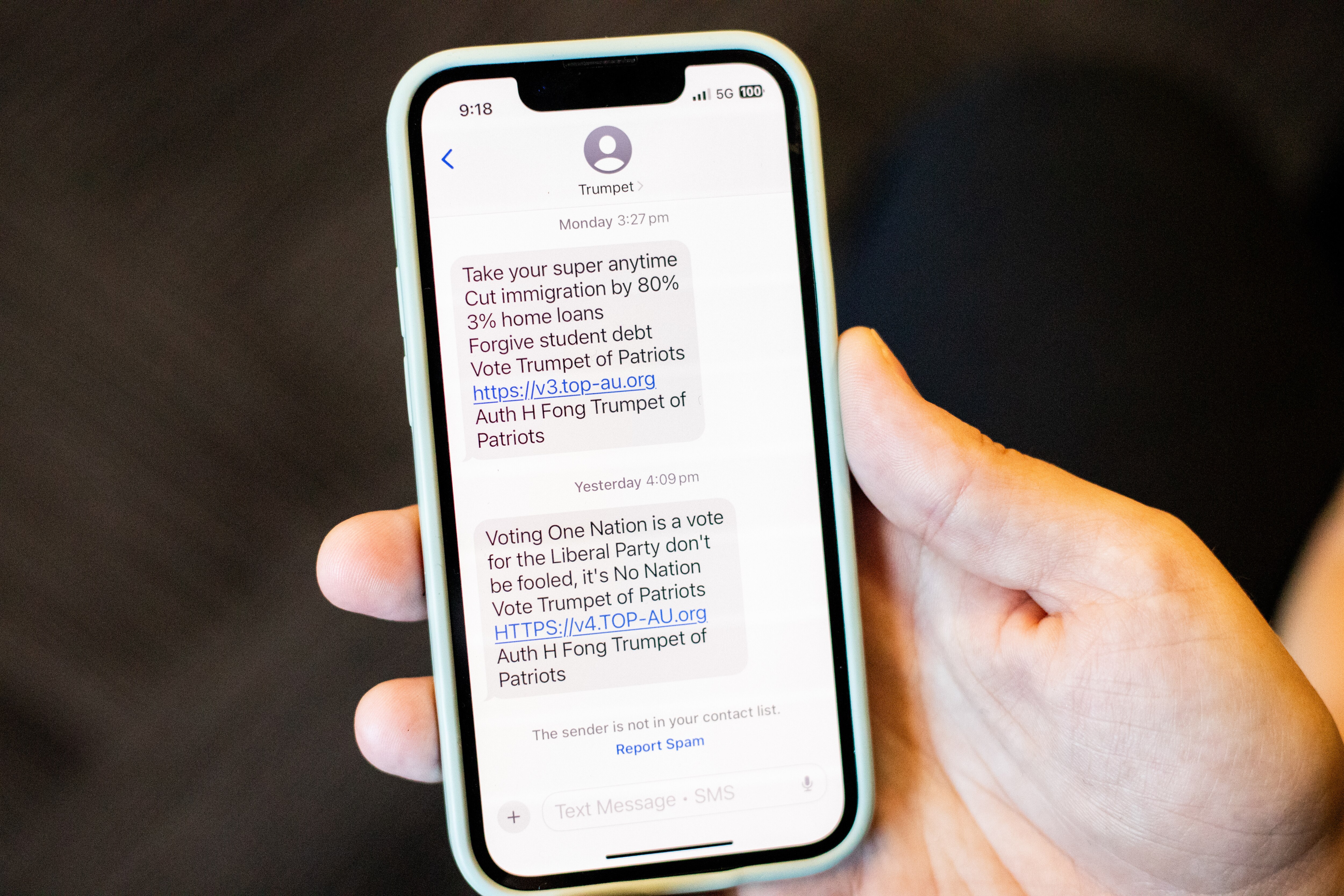 No end in sight for unsolicited political text messages - ABC listen