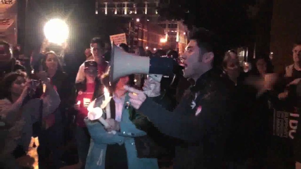 Matt Palazzolo addresses a rally - ABC News