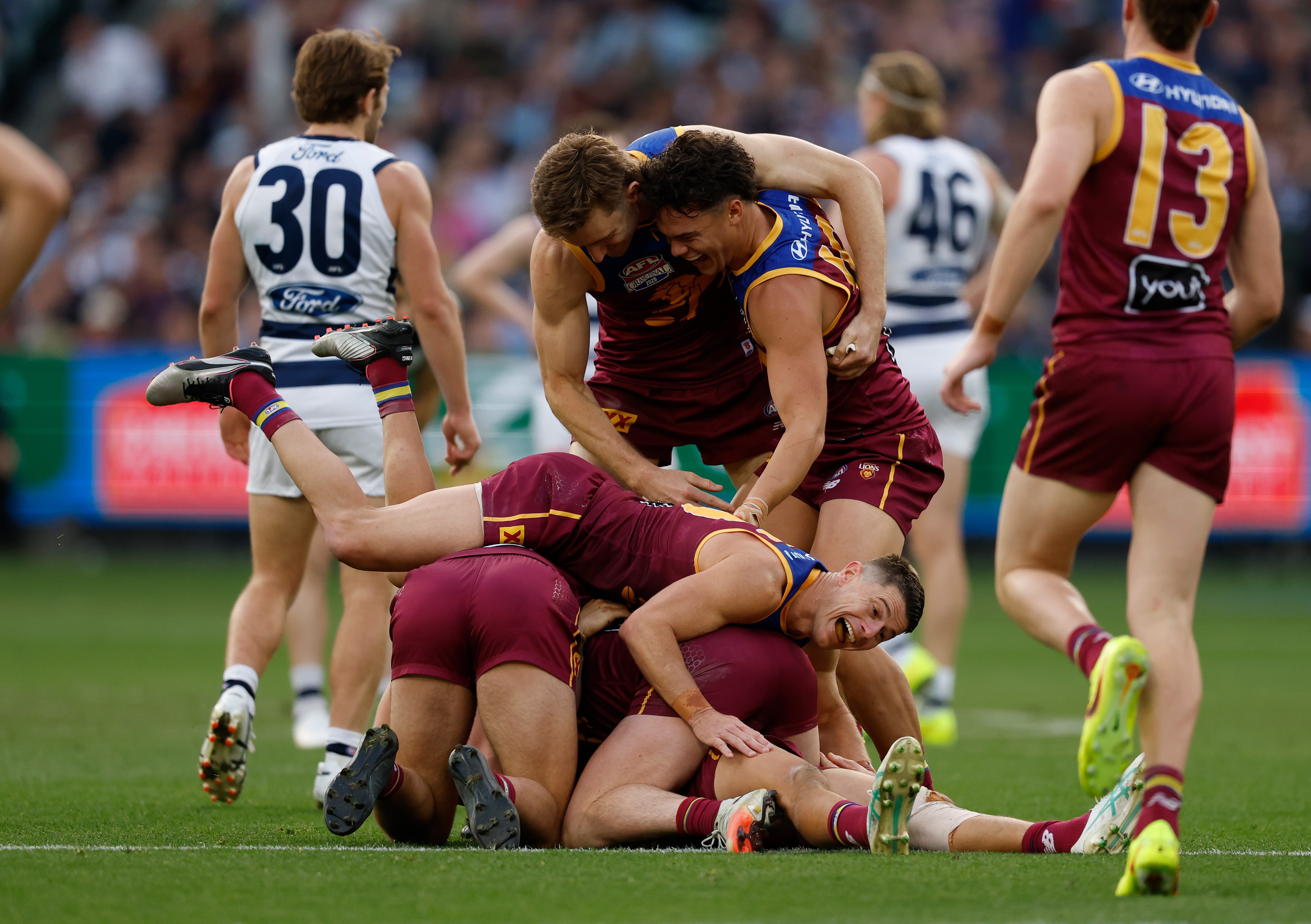 AFL grand final quick hits: Lions' Lachie Neale gamble pays off, Cats ...