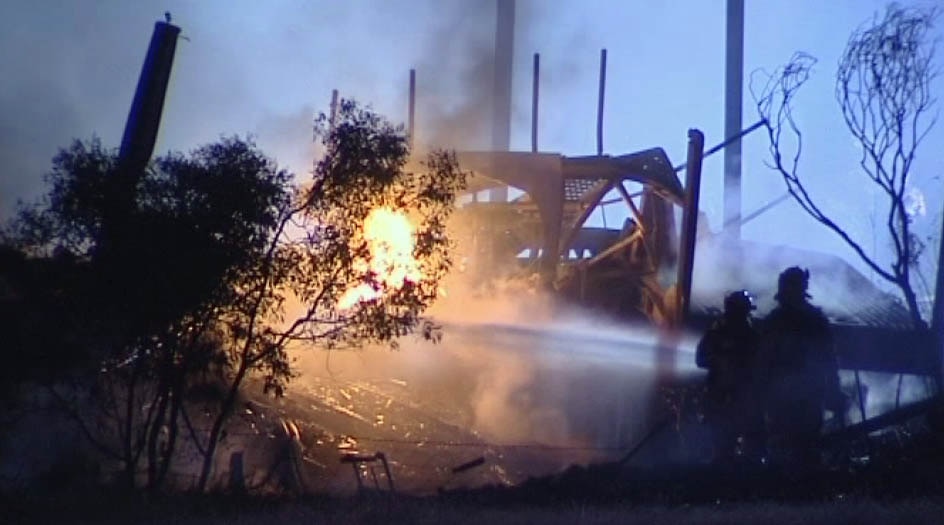 Two dead, one critical in fiery crash between three trucks in western ...