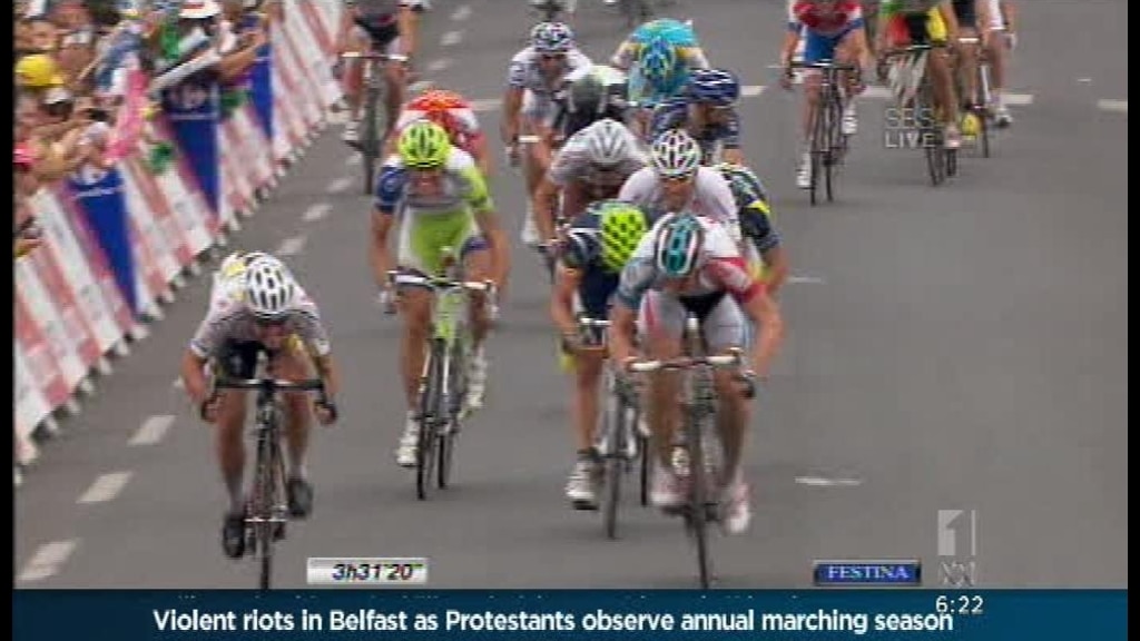 German wins 10th stage of Tour - ABC News