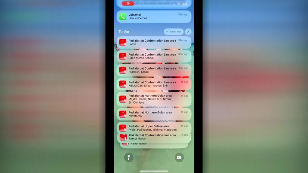 Multiple alerts sent to phone amid missiles entering Israeli airspace ...