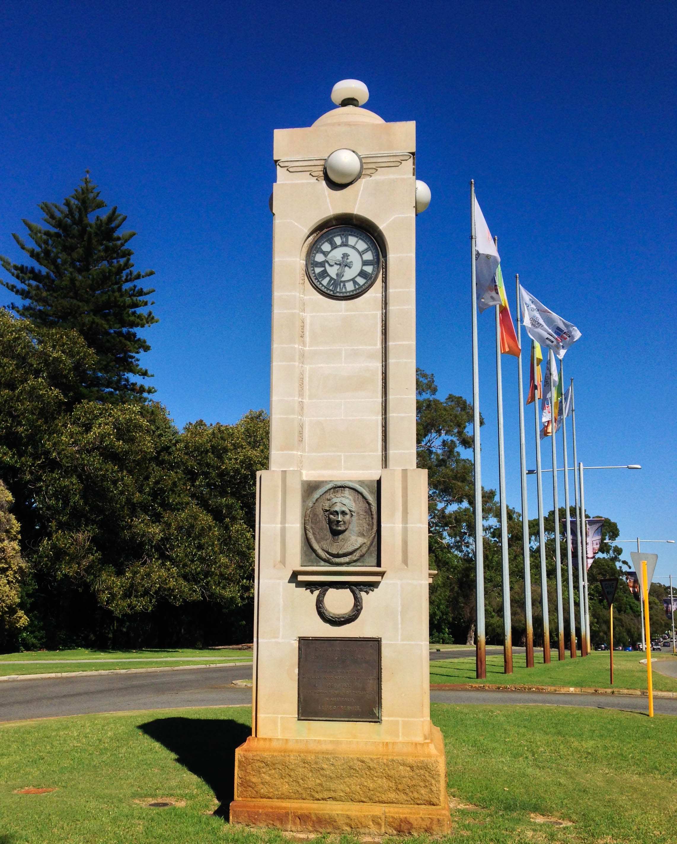 Edith Cowan monument in Perth dedicated to one of Australia's most ...