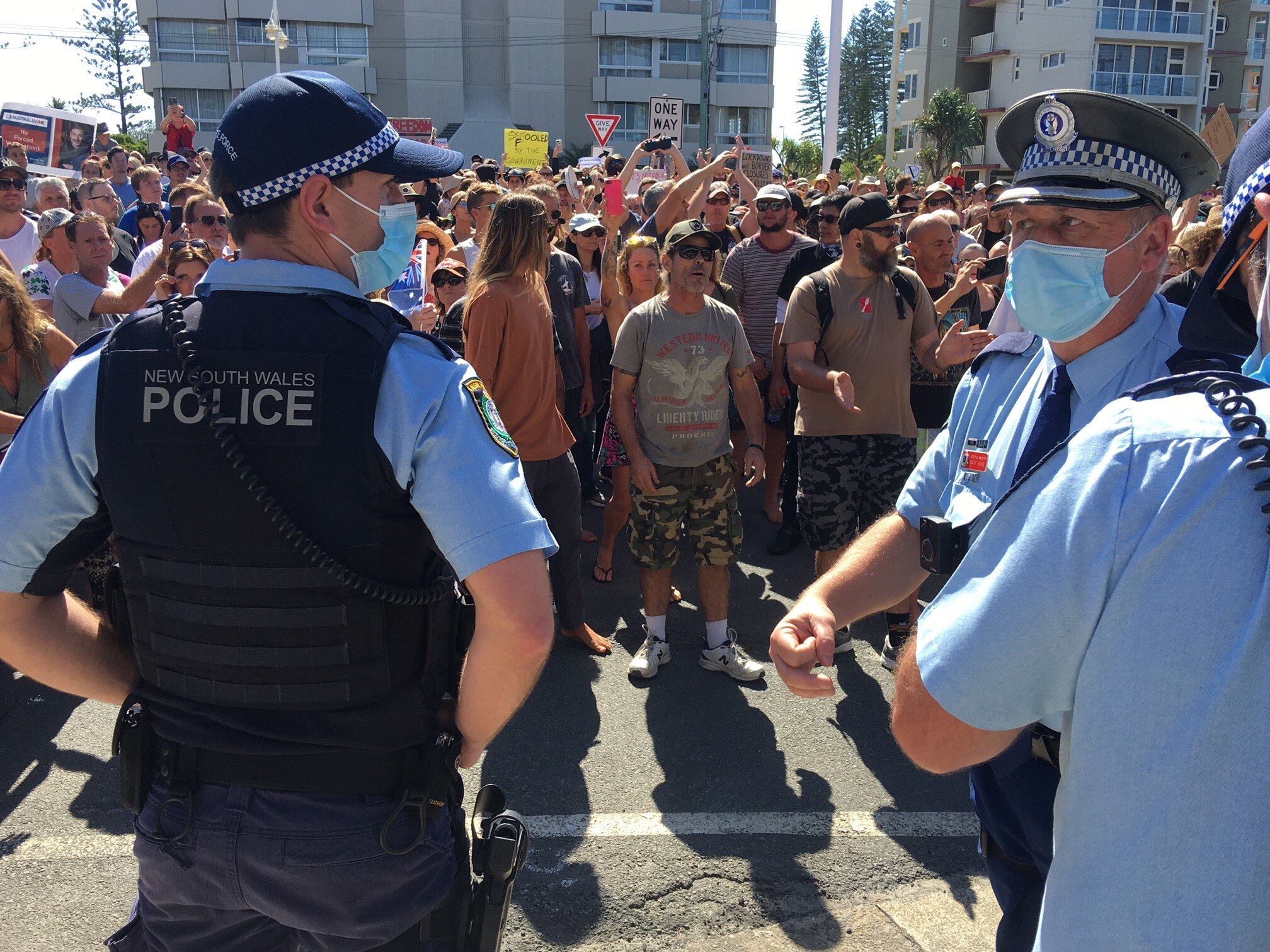 Police seek community help to identify anti-lockdown protesters - ABC News