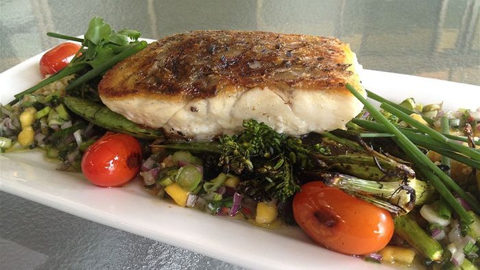Grilled Cone bay Barramundi with Mango salsa - ABC News