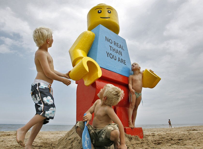 Giant Lego man washed up on Dutch beach - ABC News