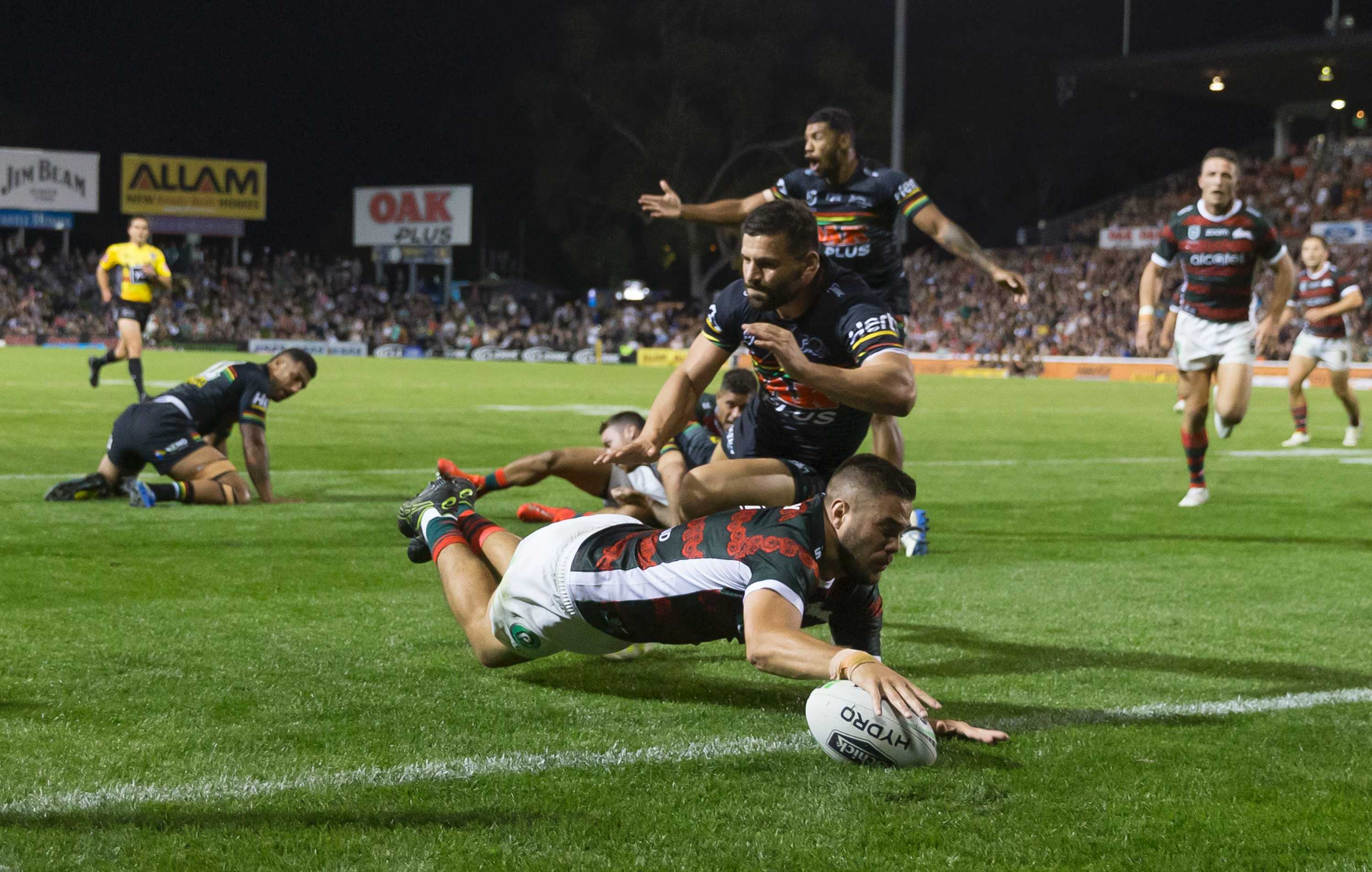 South Sydney adds to Panthers' NRL woes with 22-18 win, Canterbury ...