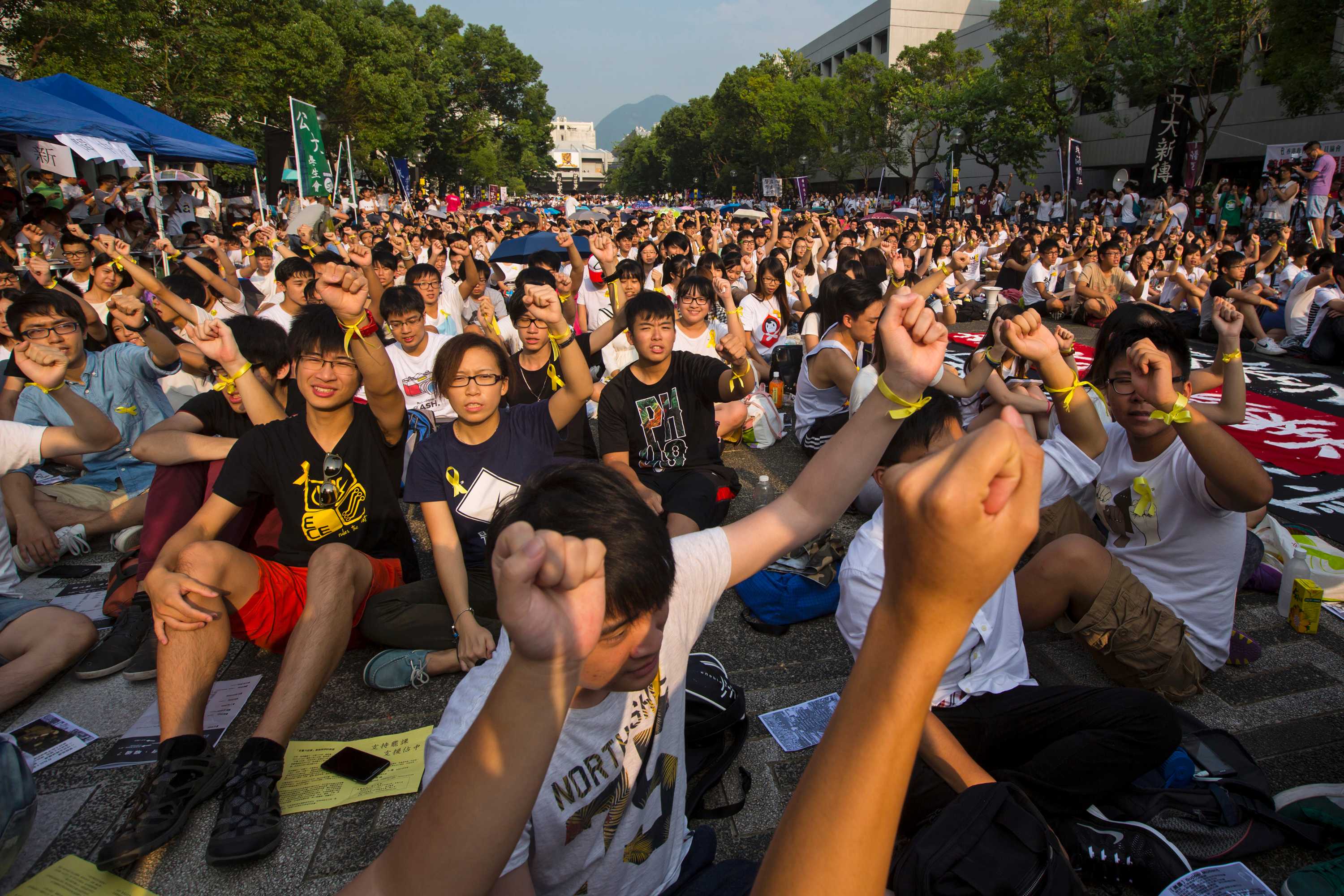 Hong Kong students launch mass classroom boycott to protest against ...