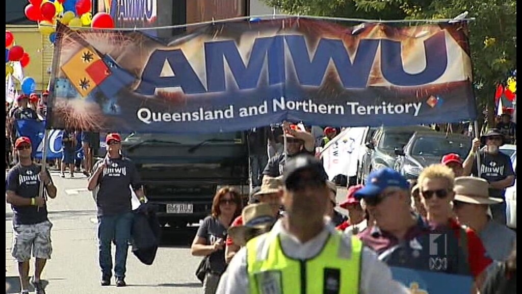 Thousands march on Labour Day across Qld - ABC News