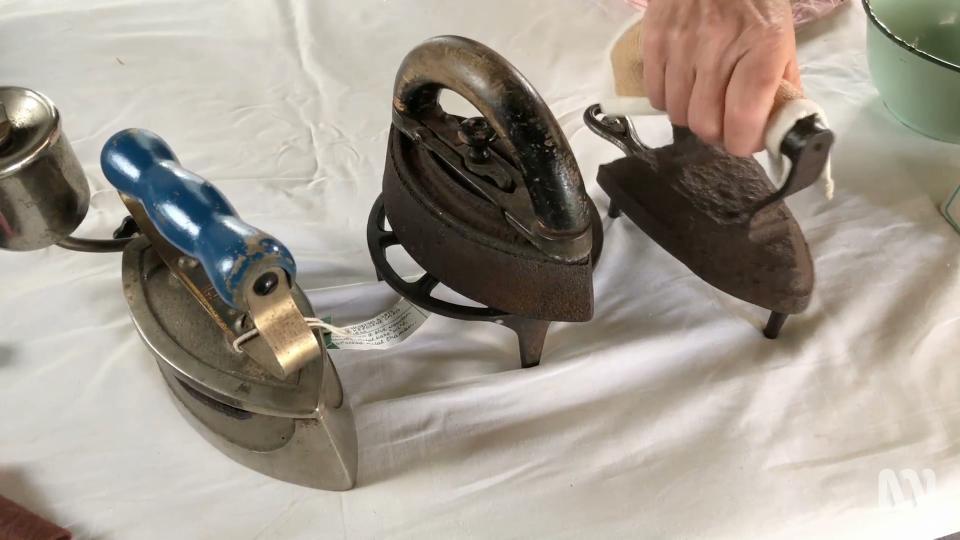 Ironing clothes in the olden days - ABC Education