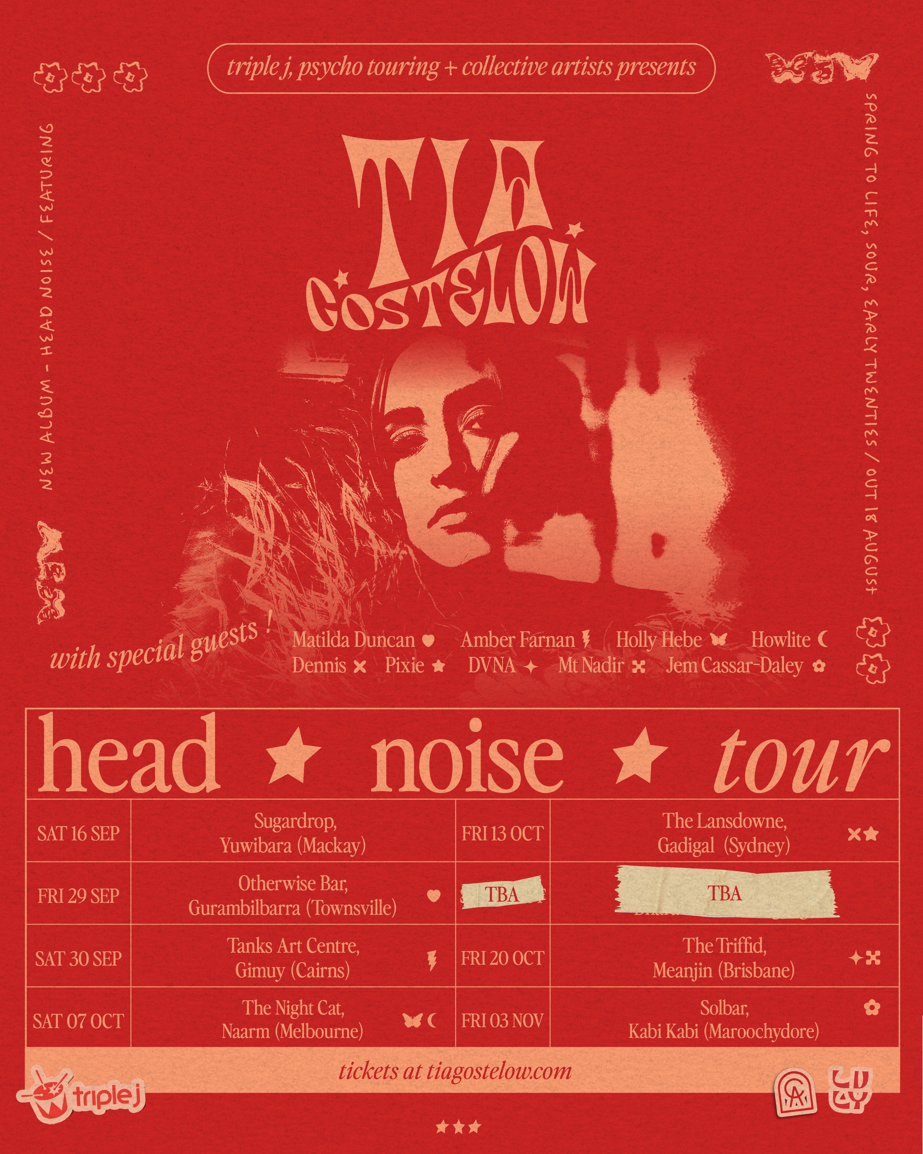 Tia Gostelow unveils national Head Noise tour for spring - triple j